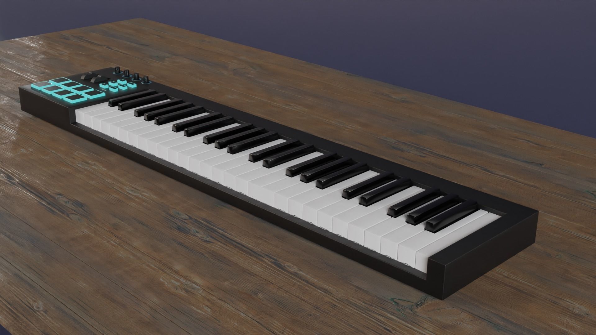 Generic Midi Keyboard 3D model | CGTrader