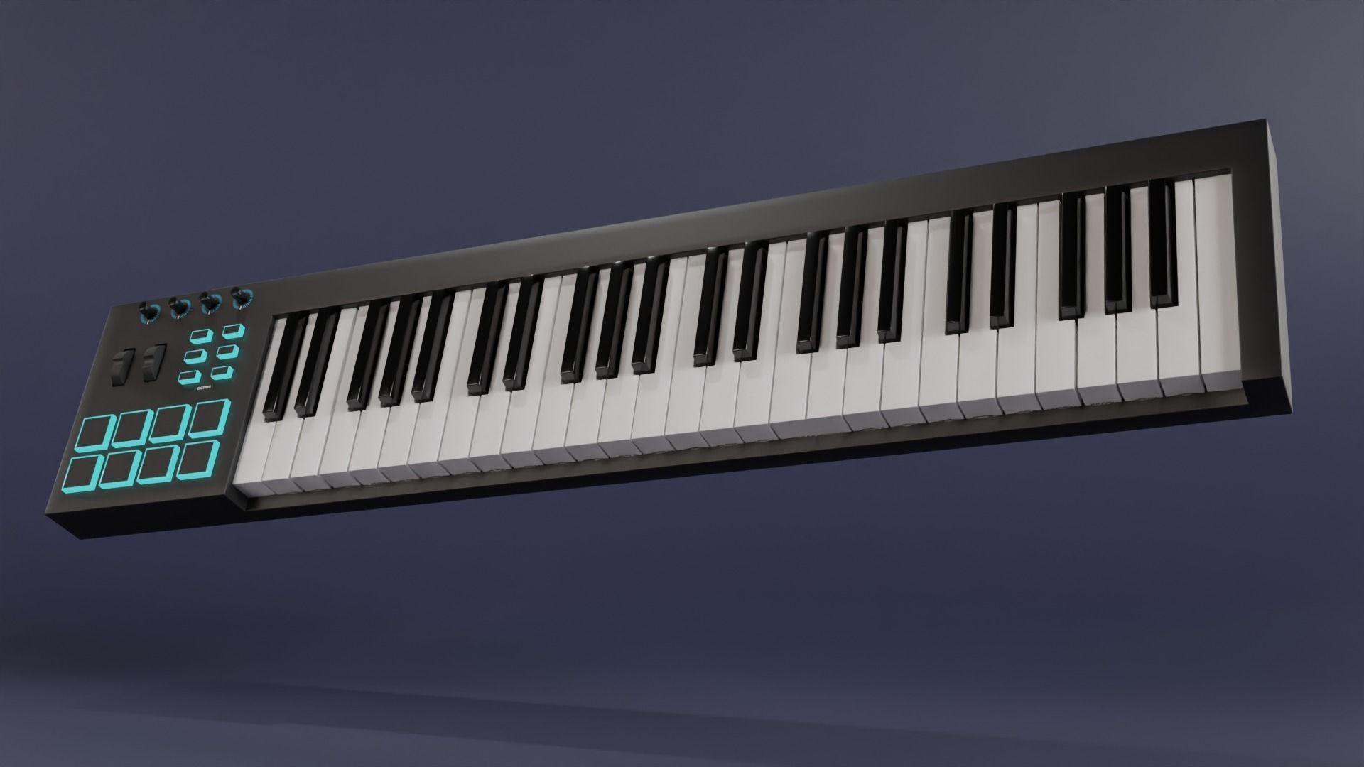 Generic Midi Keyboard 3D model | CGTrader