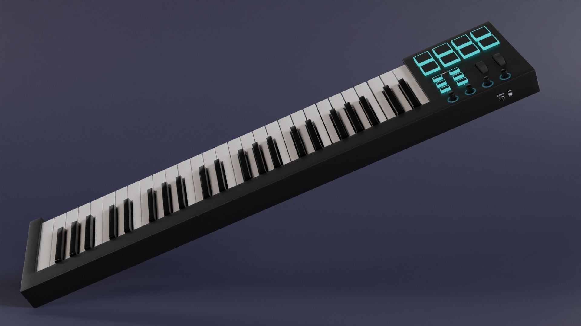 Generic Midi Keyboard 3D model | CGTrader