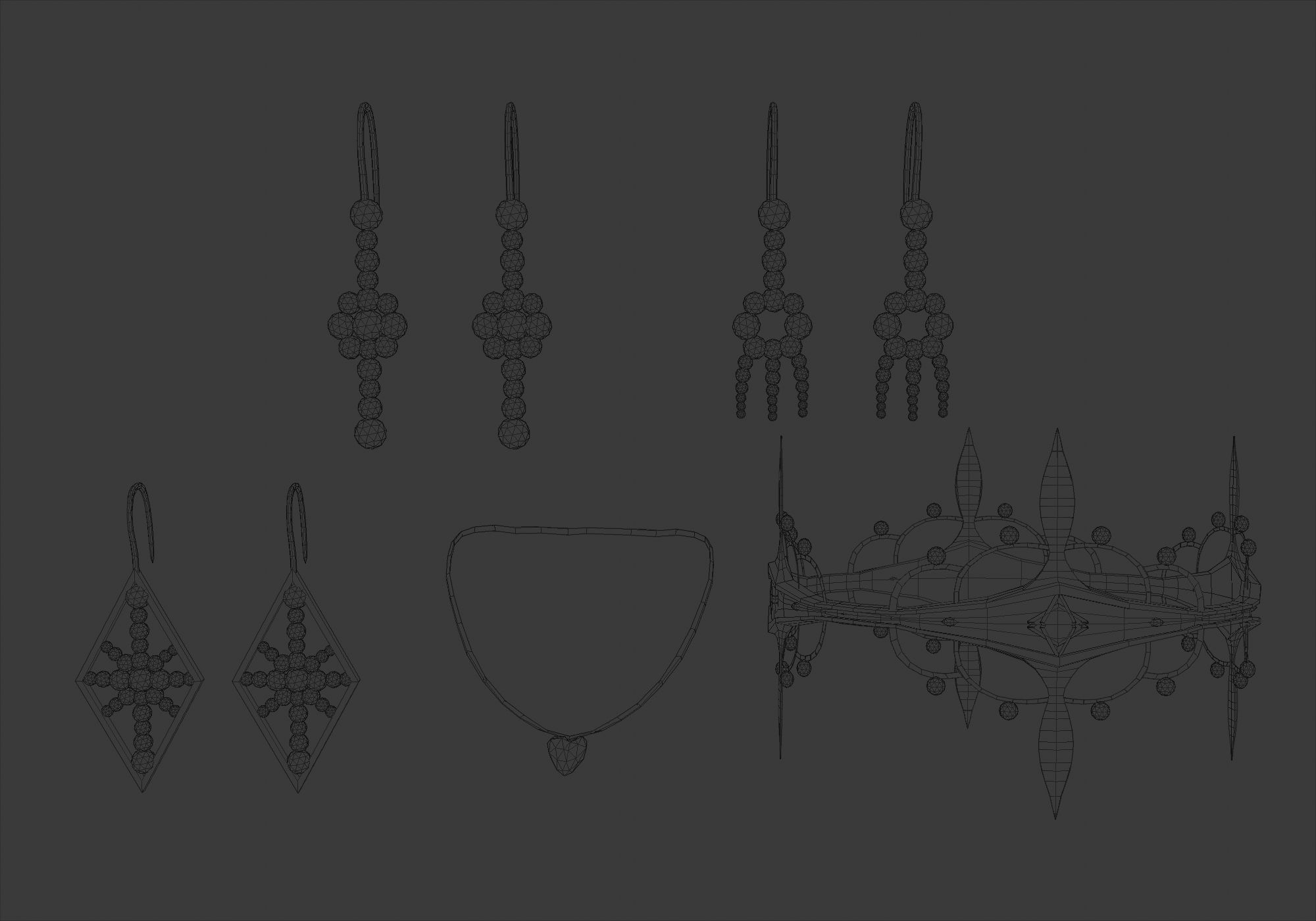 Set Chic Jewellery 3D model | CGTrader