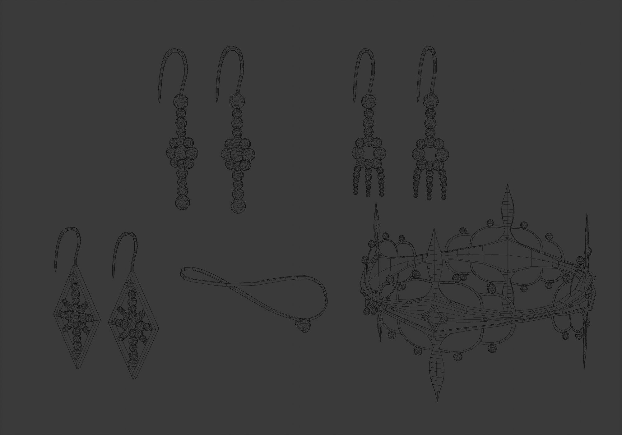 Set Chic Jewellery 3D model | CGTrader
