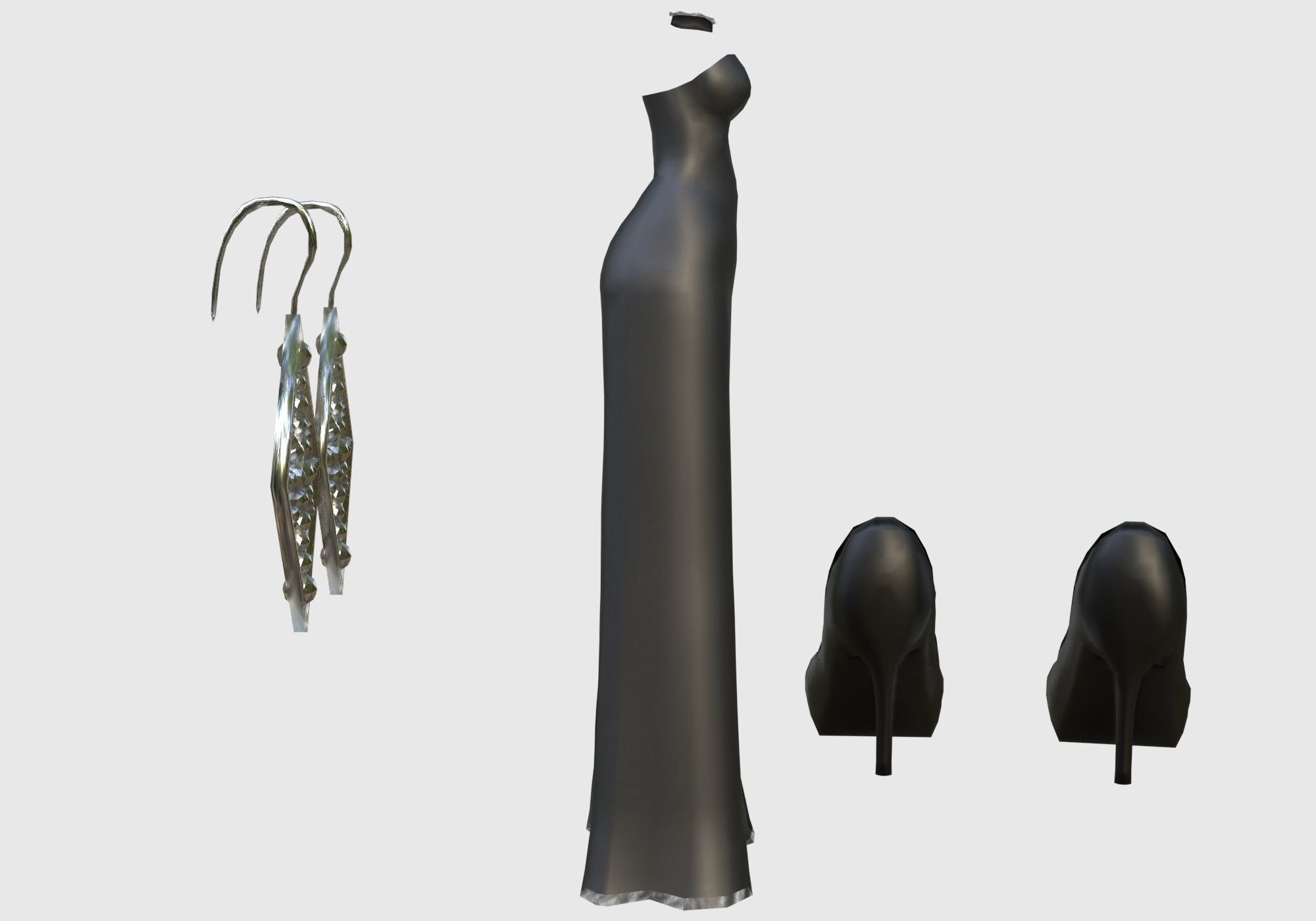 3D model Female Elegant Outfit VR / AR / low-poly | CGTrader