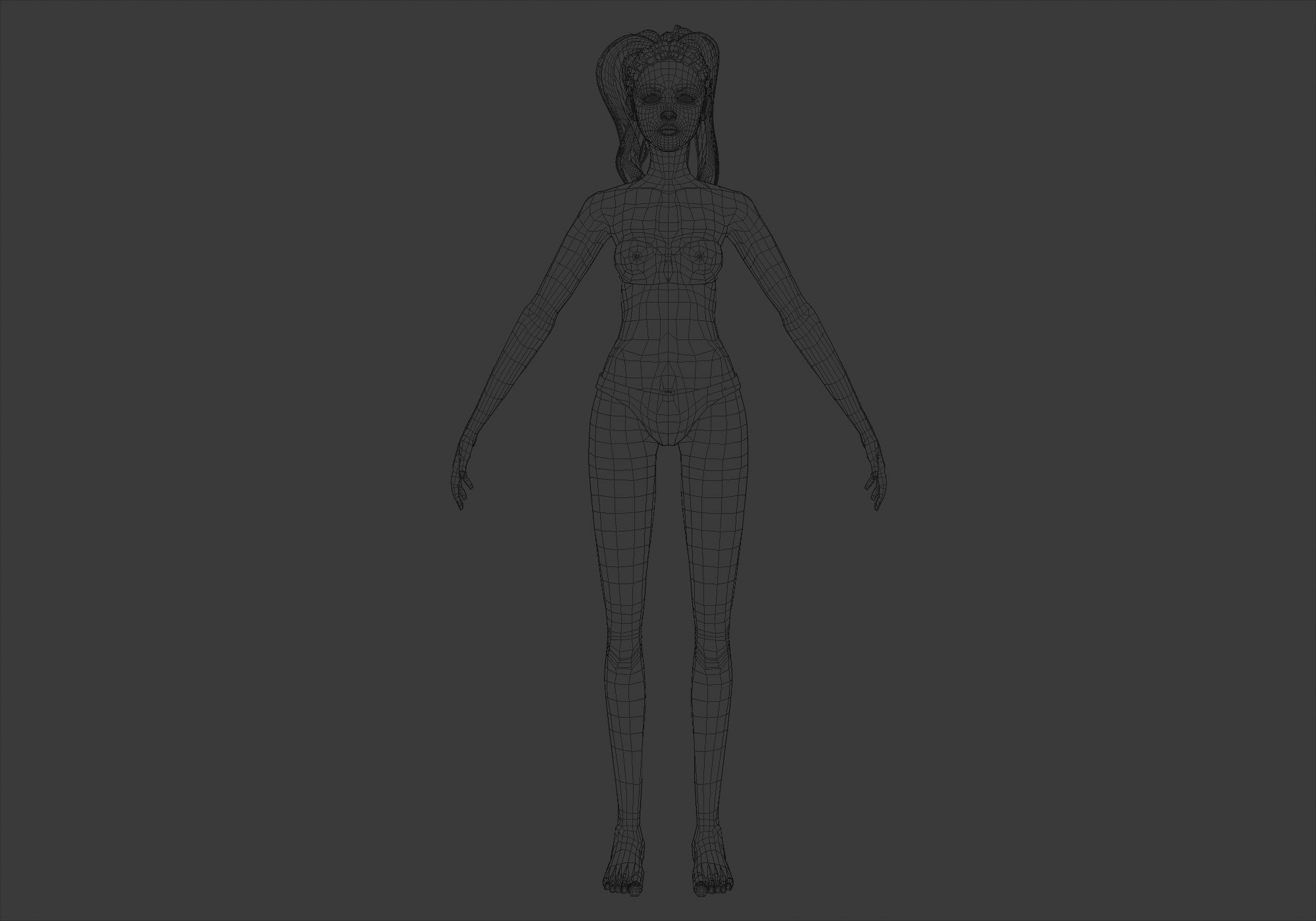 3D model Female Body Woman VR / AR / low-poly | CGTrader