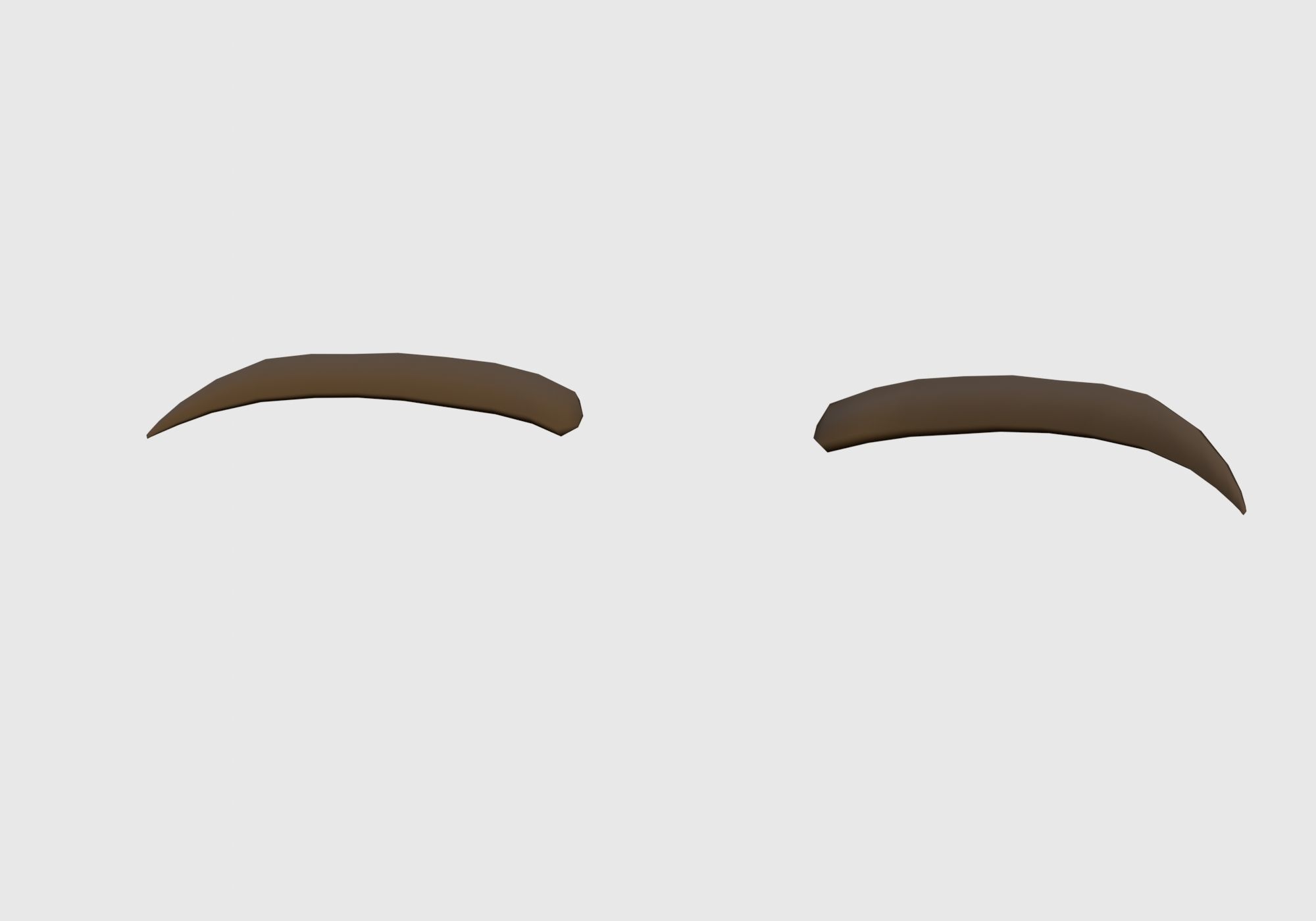 Cartoon Basic Eyebrow 3d Model Cgtrader