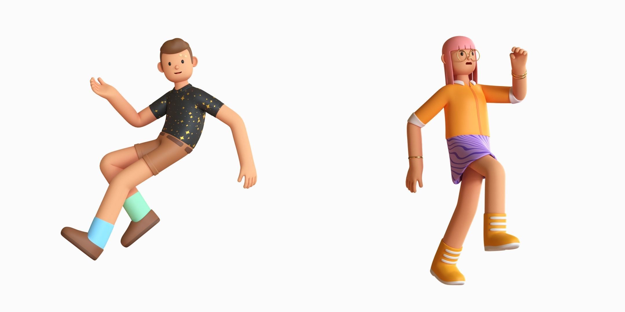 22 CASUAL CHARACTERS RIGGED ANIMATED 3D model animated rigged | CGTrader