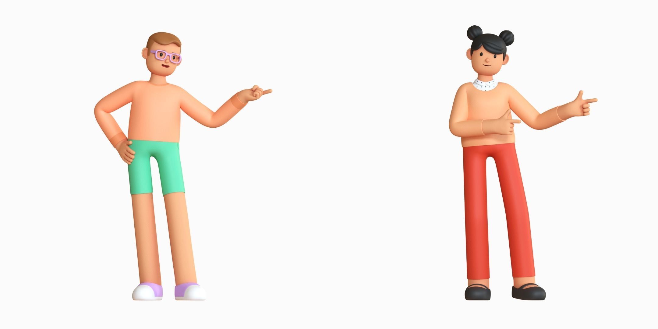 22 CASUAL CHARACTERS RIGGED ANIMATED 3D model animated rigged | CGTrader