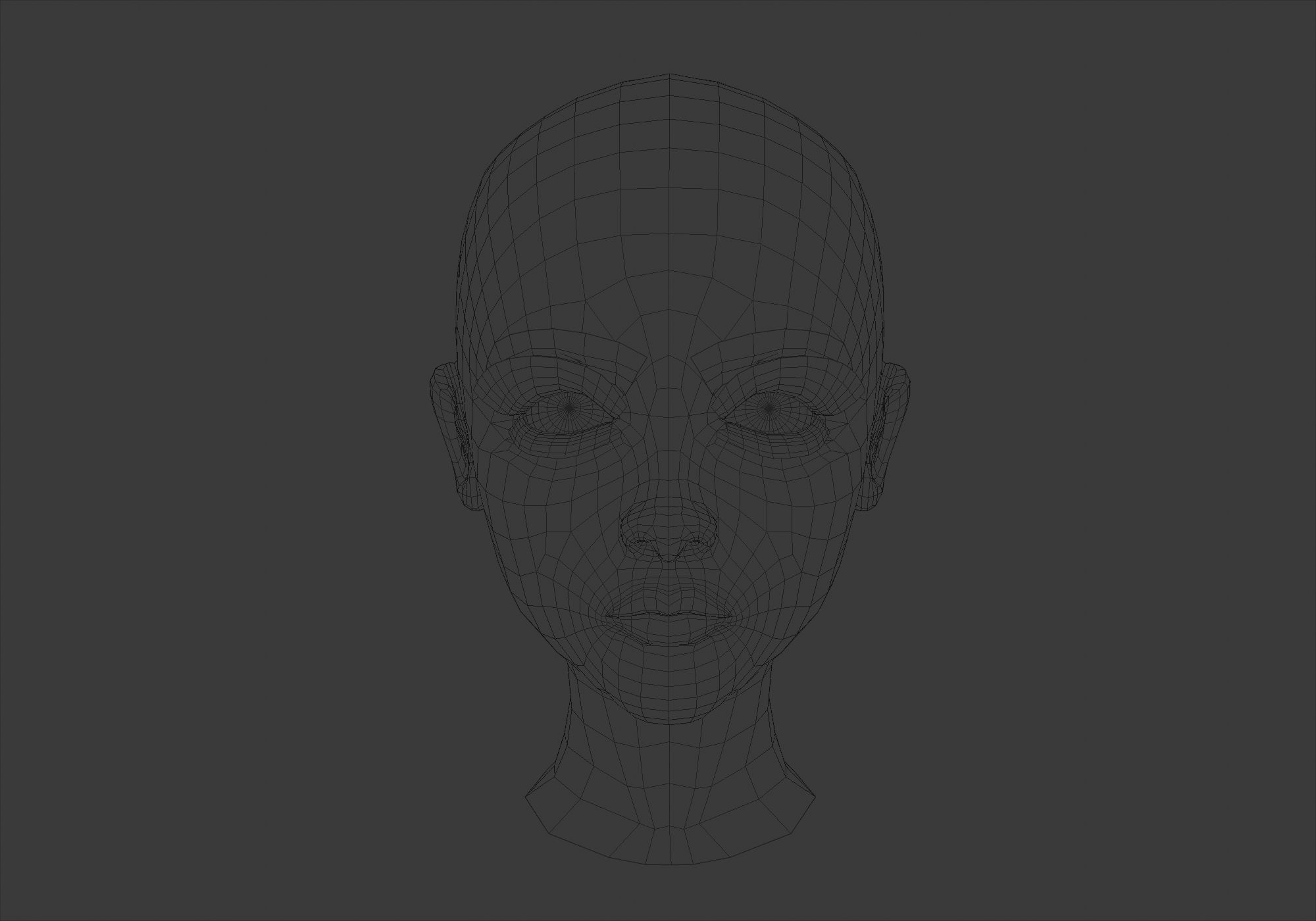 Basic Female Head 3D model | CGTrader