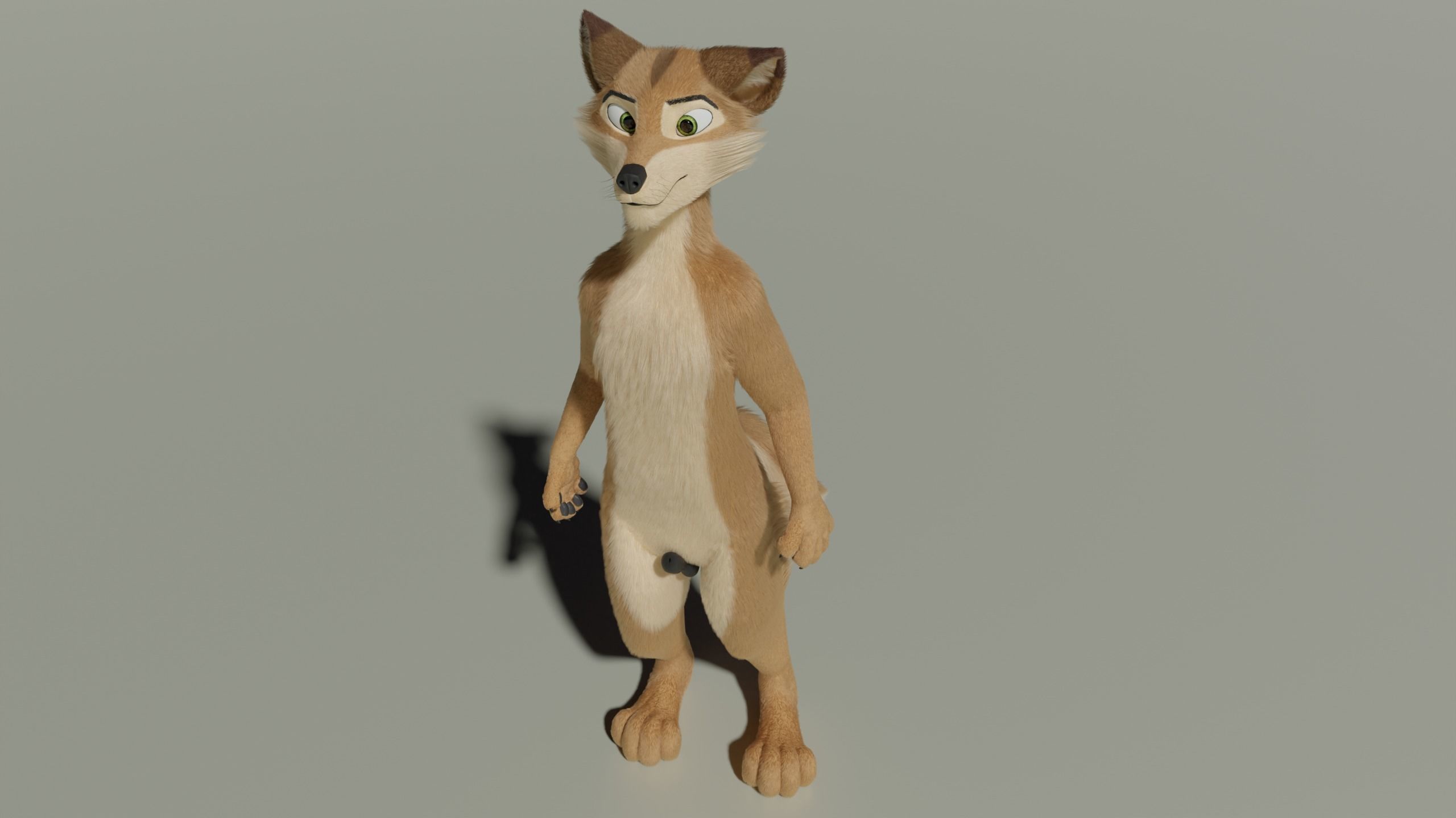 Jacob anthro dingo 3D model rigged | CGTrader