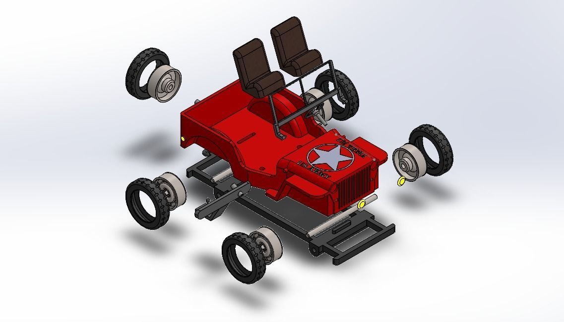 MILITARY JEEP WILLIYS - 3D CAD MODEL - HIGH POLY - GAME READY free 3D ...