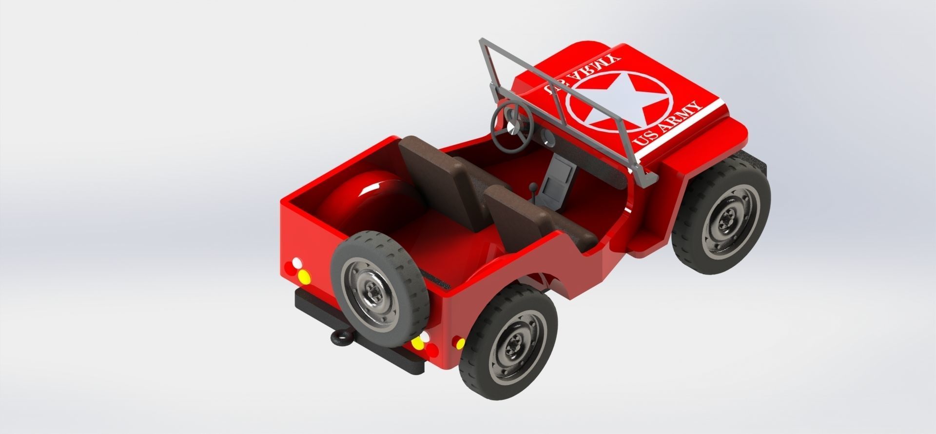 MILITARY JEEP WILLIYS - 3D CAD MODEL - HIGH POLY - GAME READY free 3D ...