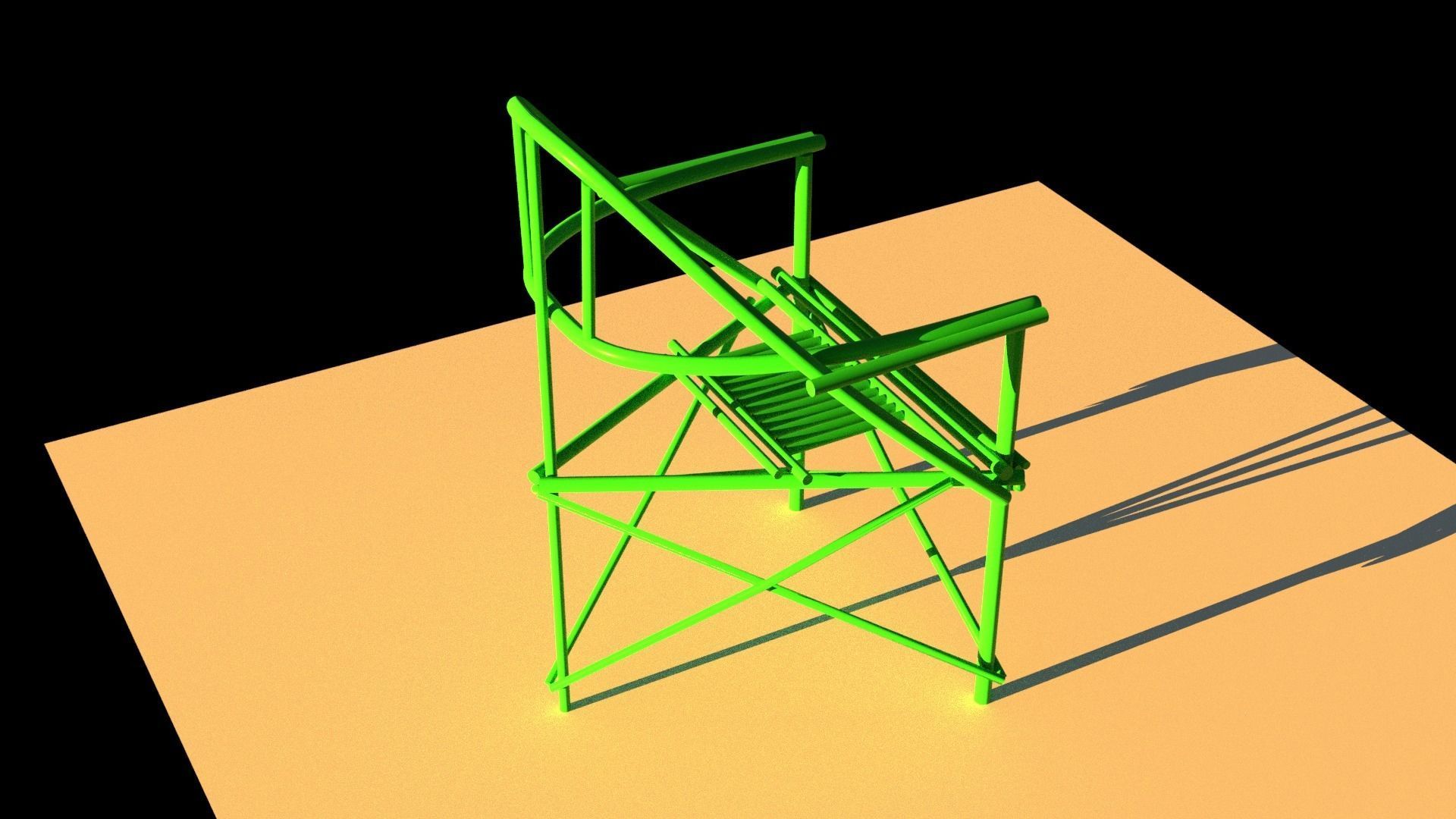 Chair in sky free VR / AR / low-poly 3D model | CGTrader