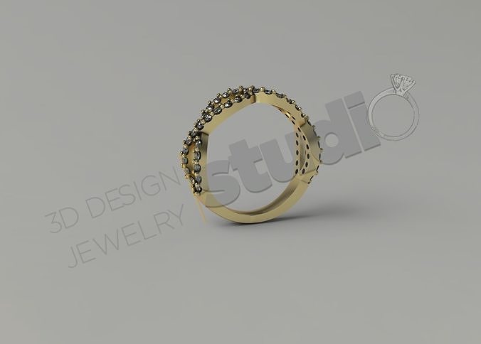 Ring luxury design model 3D model 3D printable | CGTrader