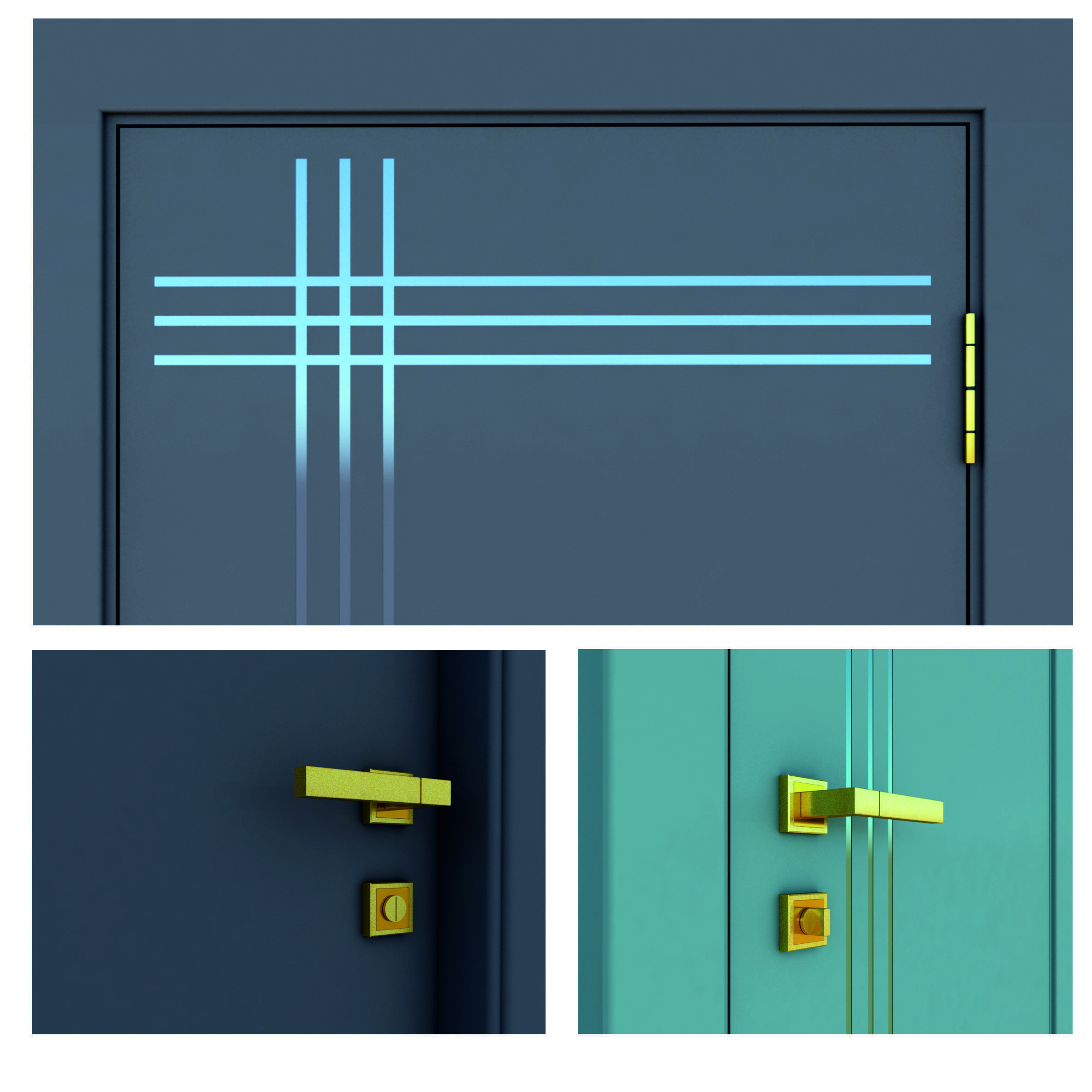 3d model door Hi-Tech 3D model | CGTrader
