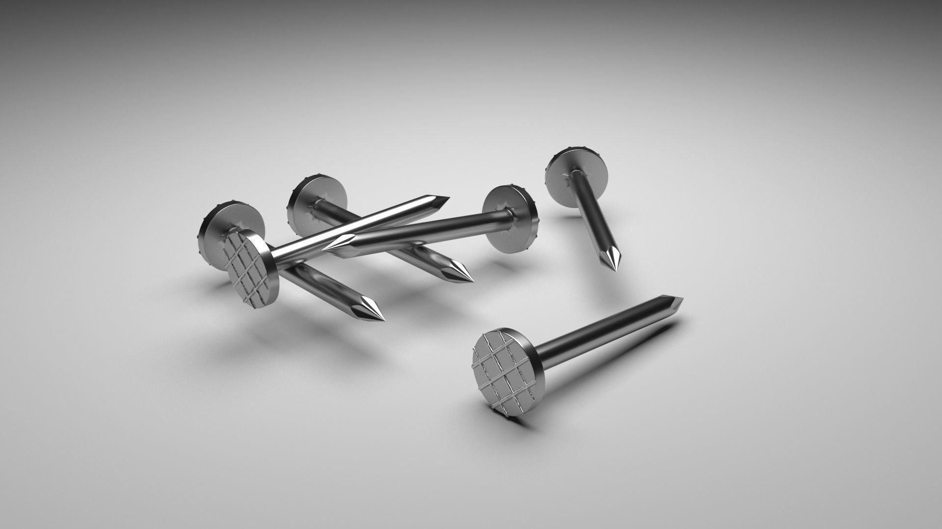 Steel Nails 3D model | CGTrader