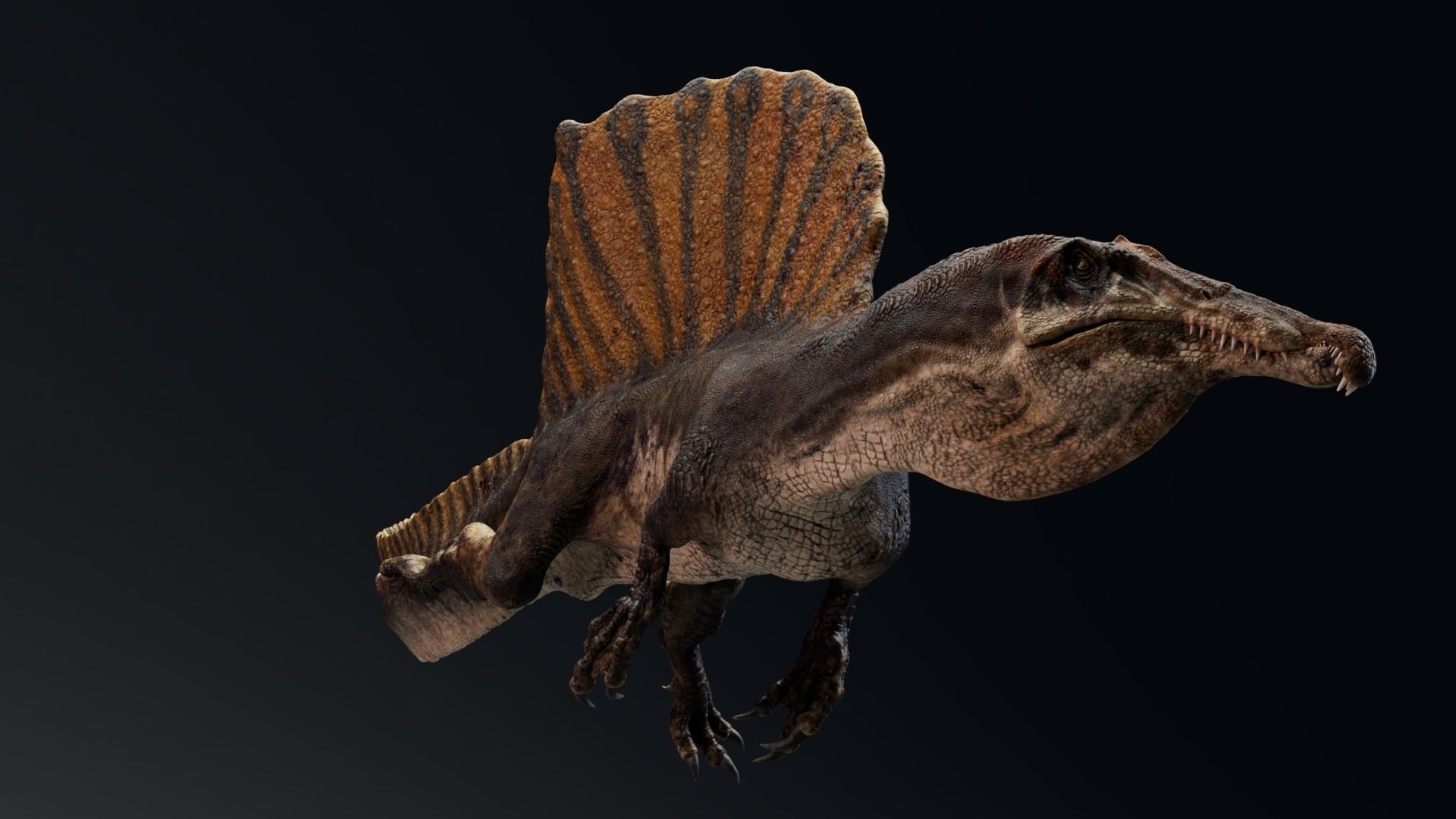 3D model Dinosaur Spinosaurus 2020 Unreal Engine and Unity Projects VR ...