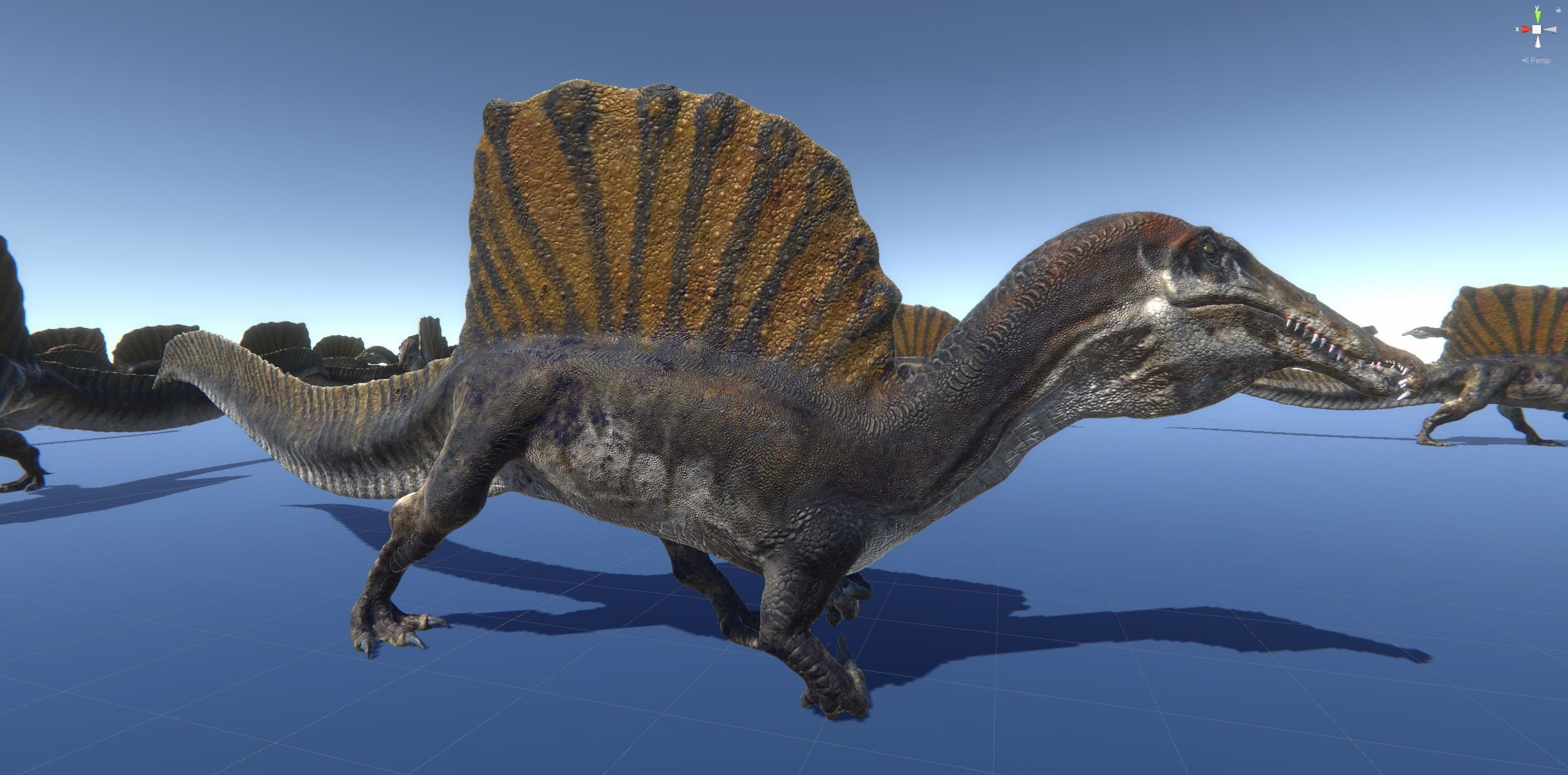 3D model Dinosaur Spinosaurus 2020 Unreal Engine and Unity Projects VR ...