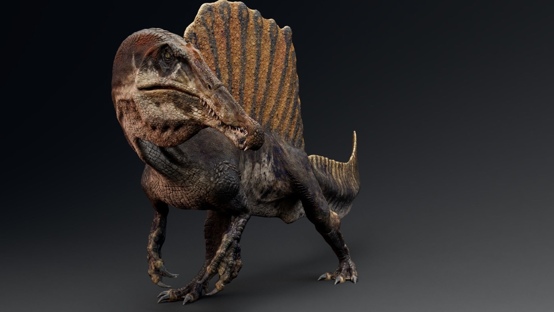 3D model Dinosaur Spinosaurus 2020 Unreal Engine and Unity Projects VR ...