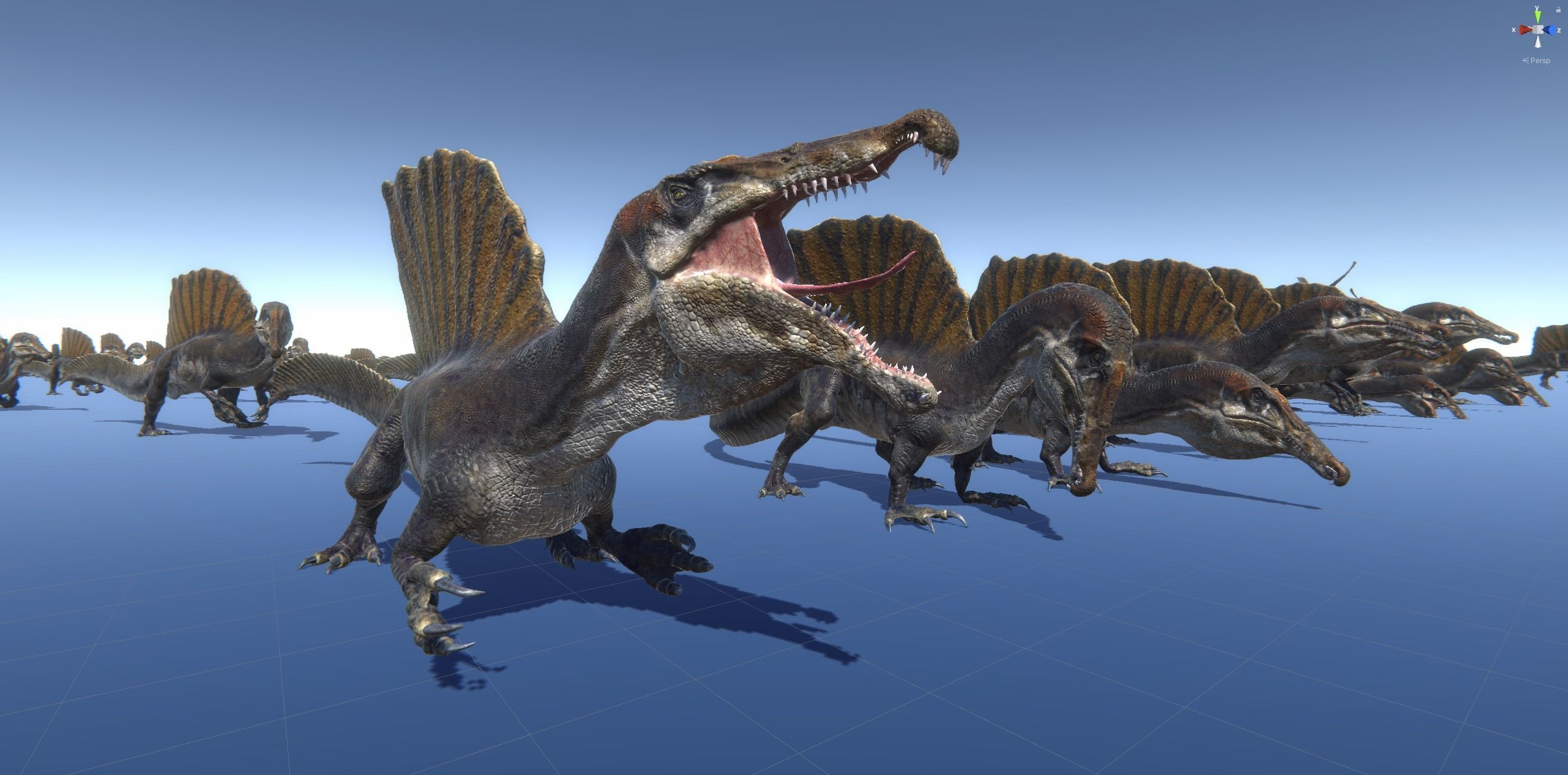3D model Spinosaurus 2020 Unreal Engine and Unity Projects VR / AR ...