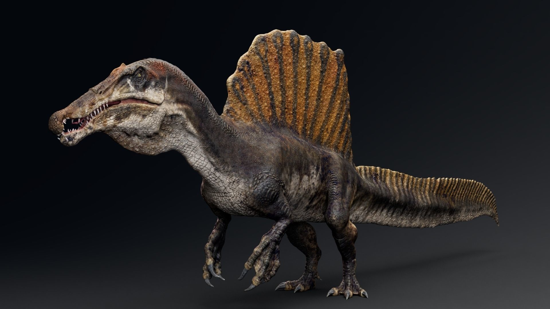3D model Dinosaur Spinosaurus 2020 Unreal Engine and Unity Projects VR ...