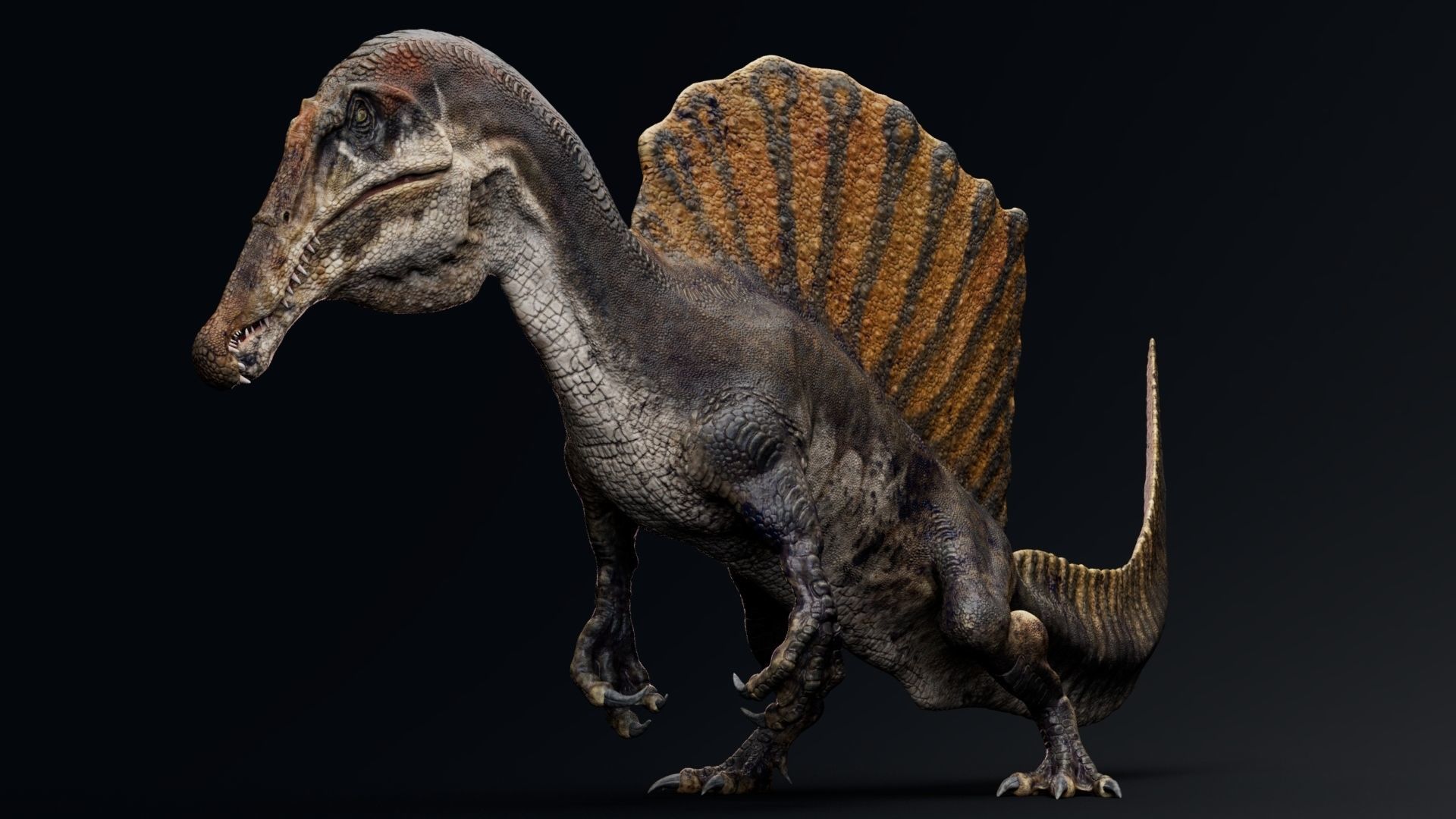 3D model Dinosaur Spinosaurus 2020 Unreal Engine and Unity Projects VR ...