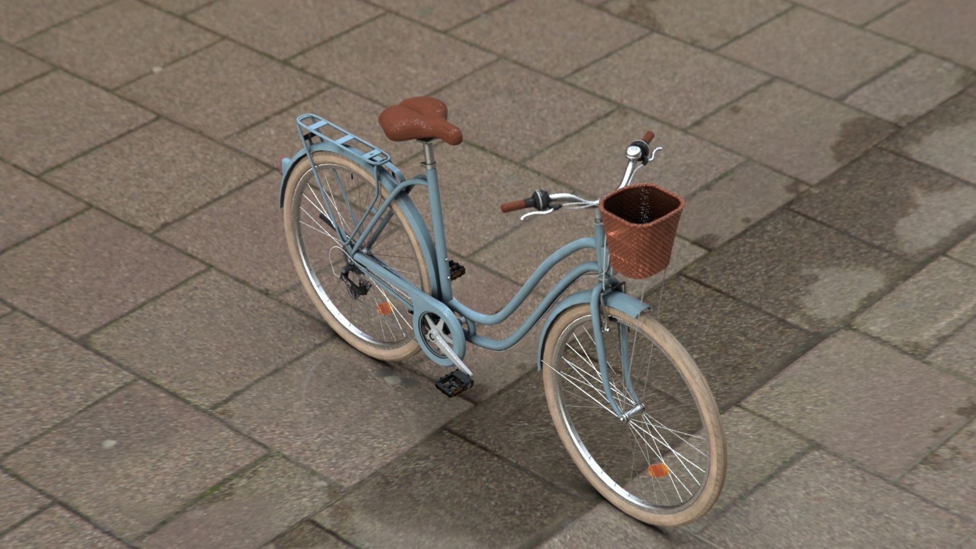 Classic city bike 3D model | CGTrader