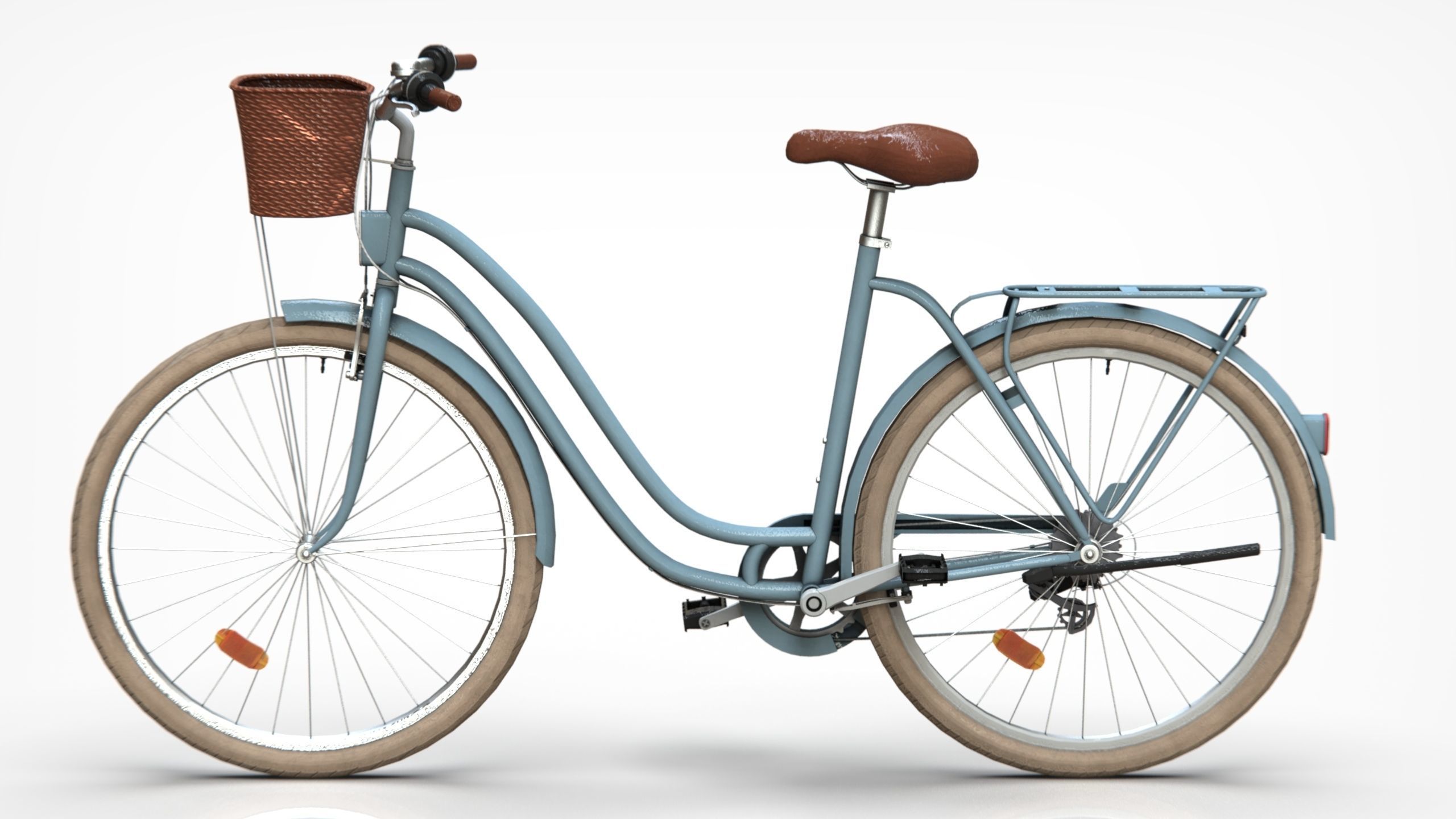 Classic city bike 3D model | CGTrader