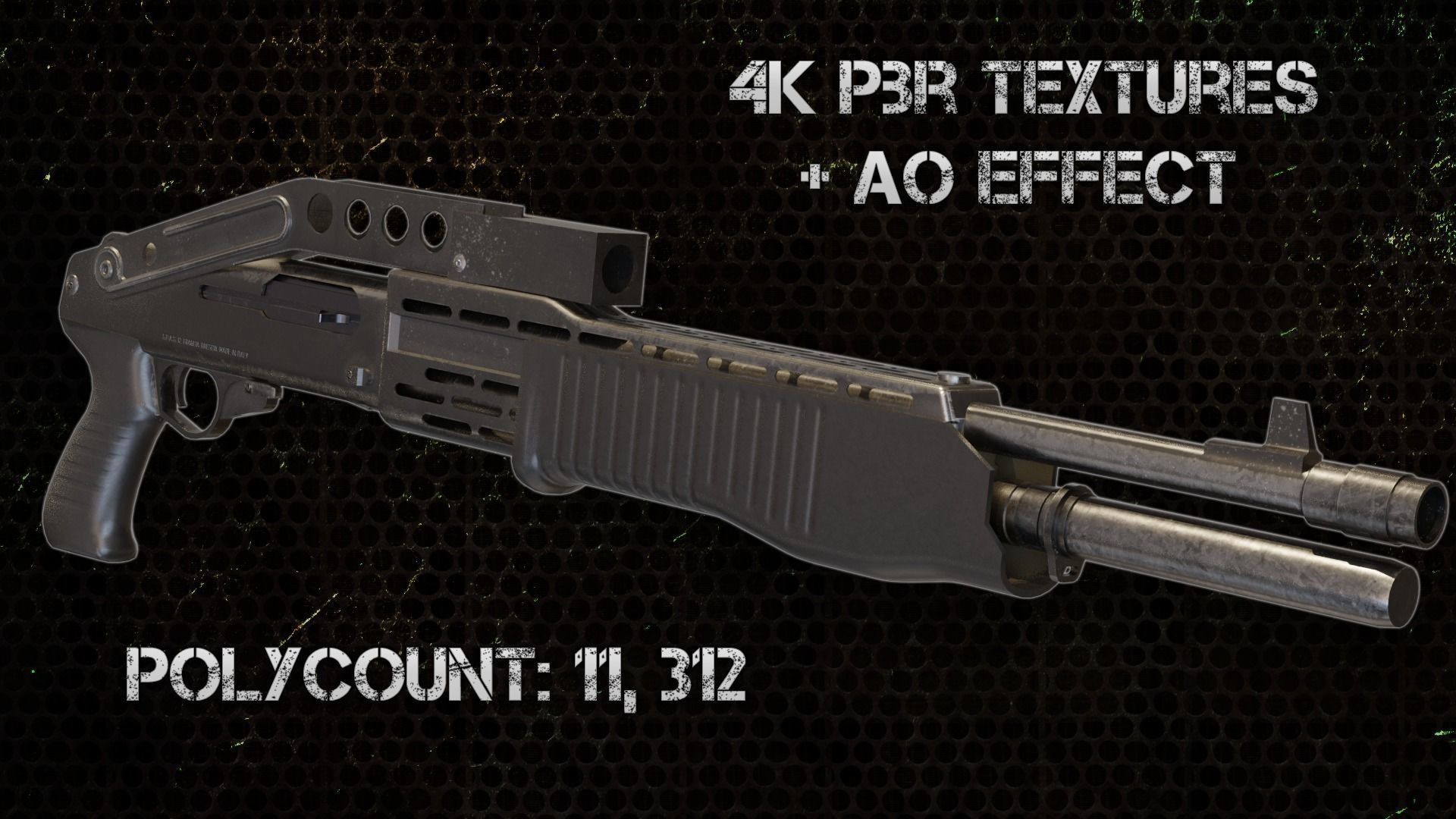 3D model SPAS 12 Shotgun VR / AR / low-poly | CGTrader