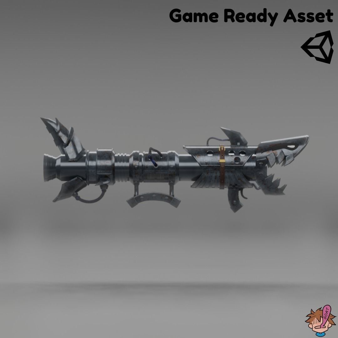 3D model Jinx Rocket Launcher VR / AR / low-poly | CGTrader