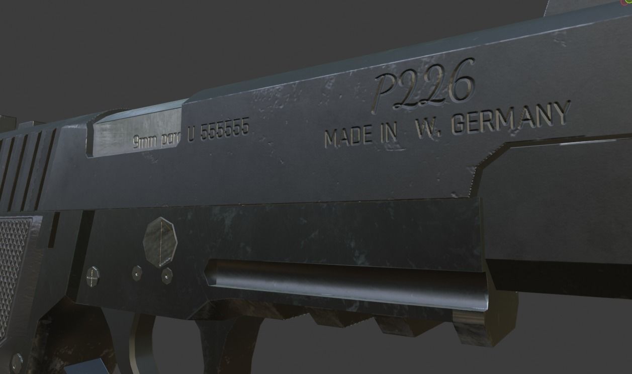 3D model Sig Sauer P226 VR / AR / low-poly | CGTrader