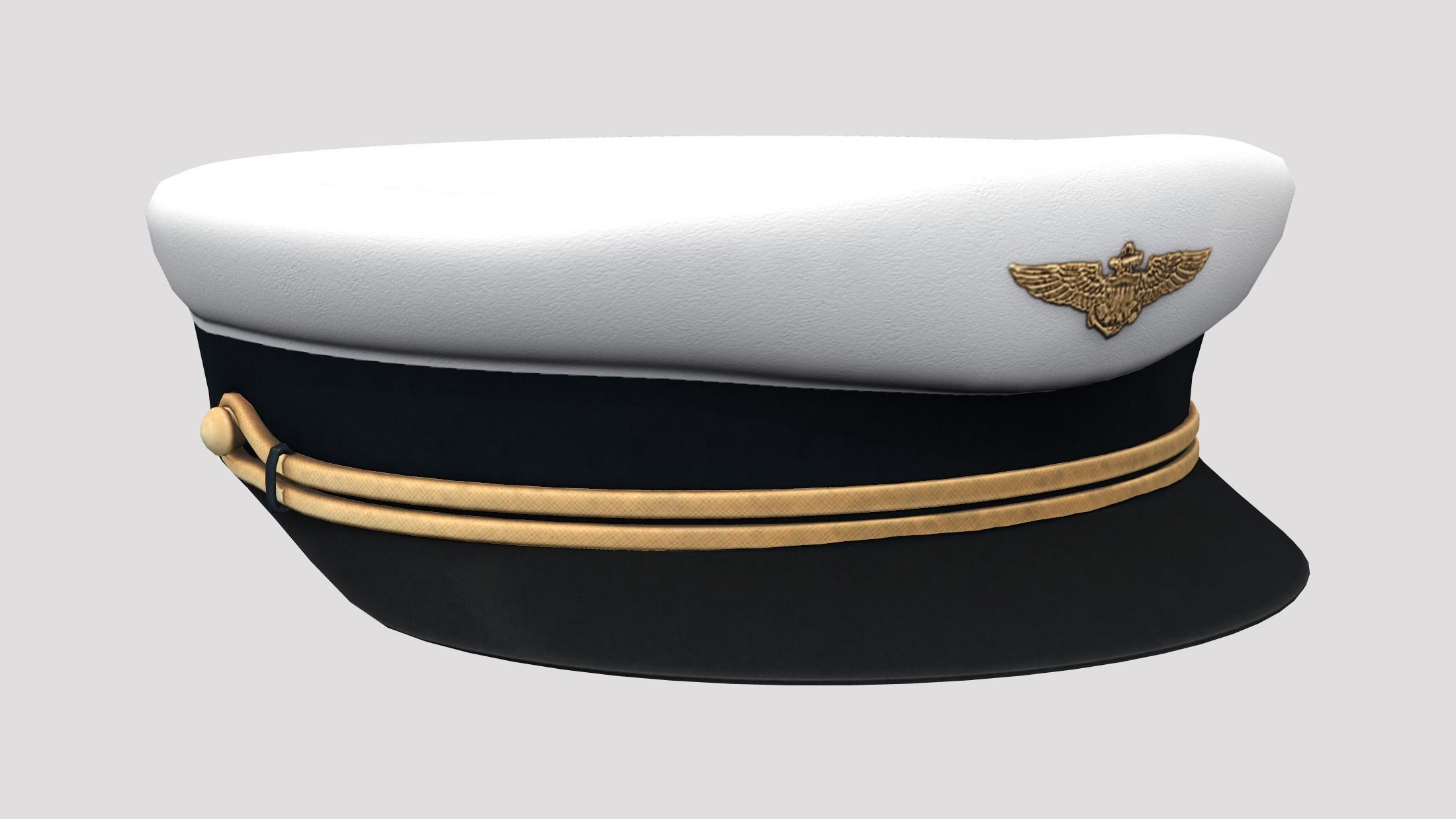3D model Military White Navy Hat VR / AR / low-poly | CGTrader