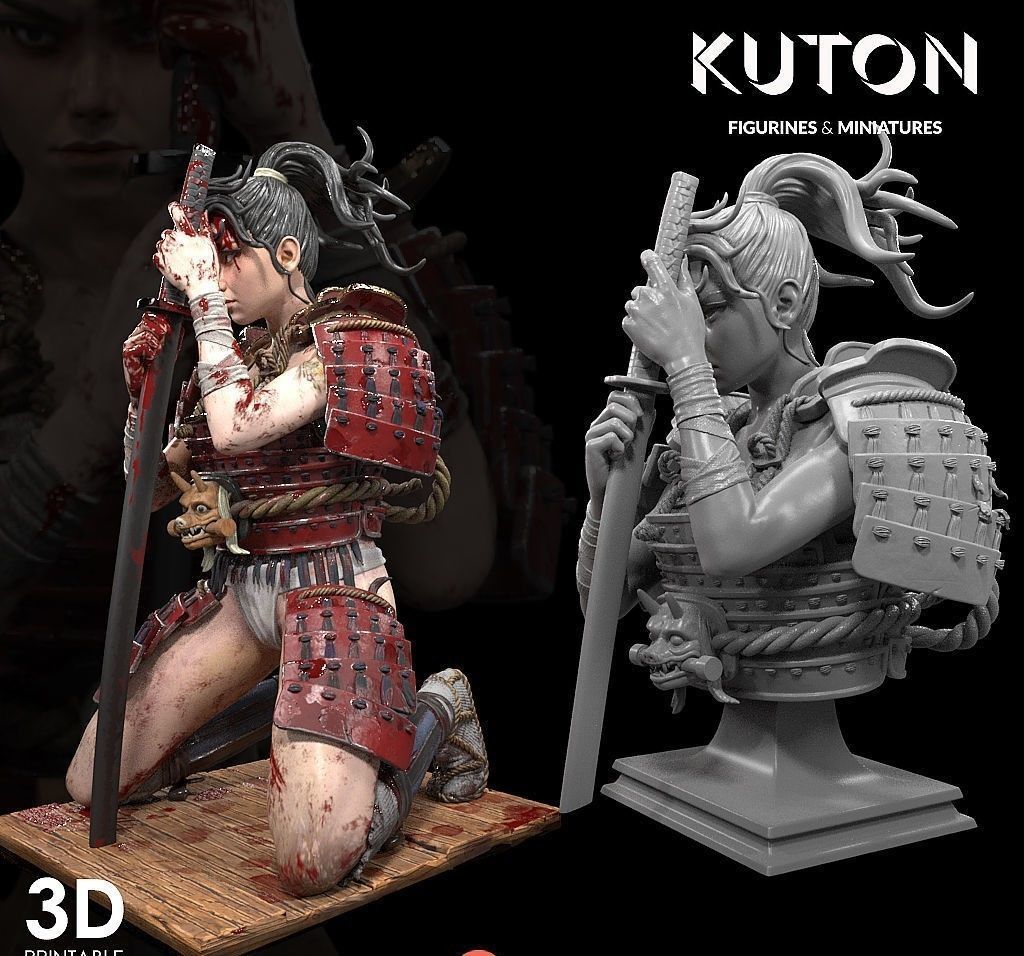 Kinjo kuton bust 3D model 3D printable | CGTrader