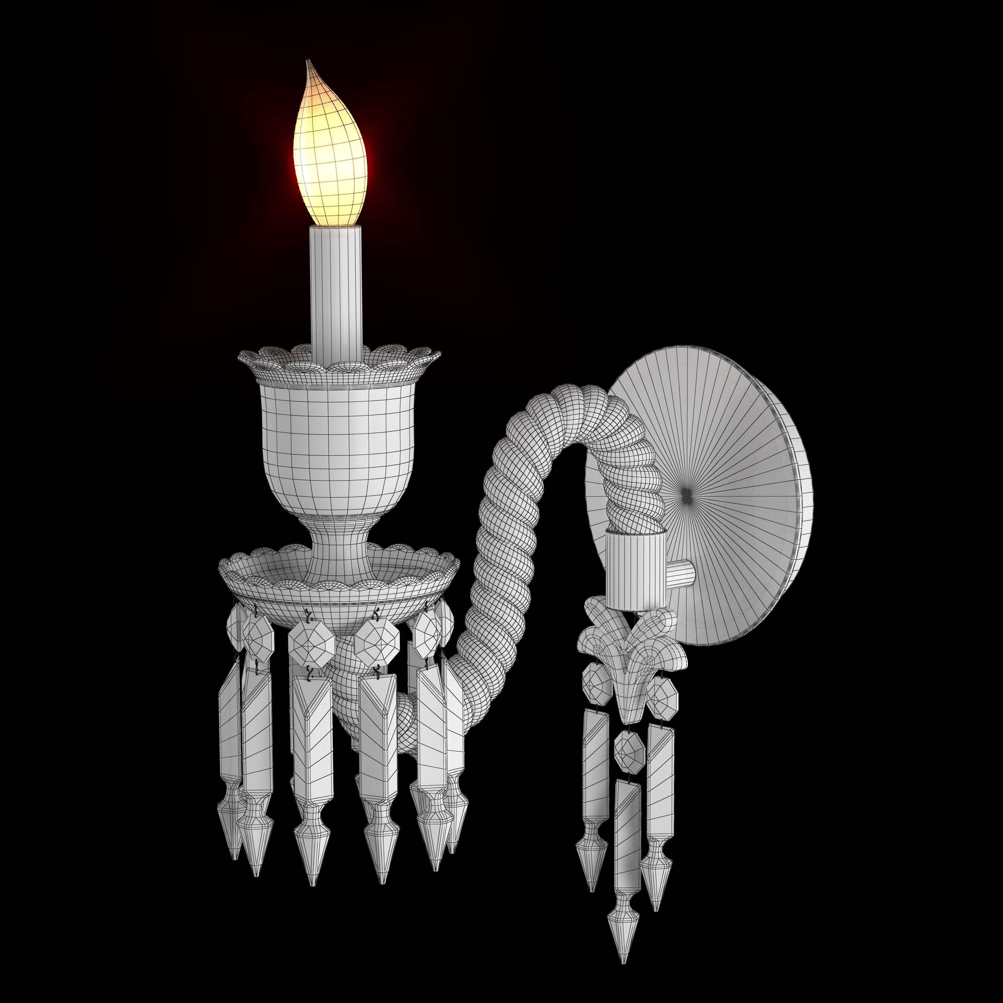 ZENITH APPLIQUE 01L 3D model | CGTrader