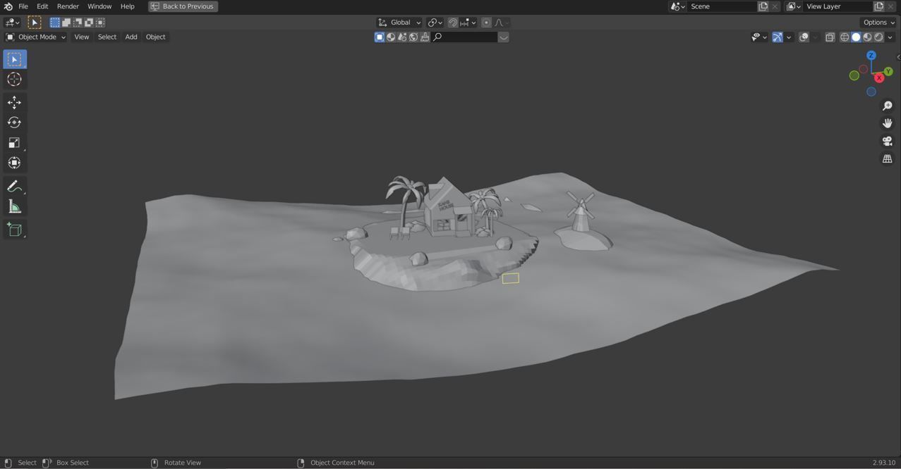 3D model Roshi Island House VR / AR / low-poly | CGTrader