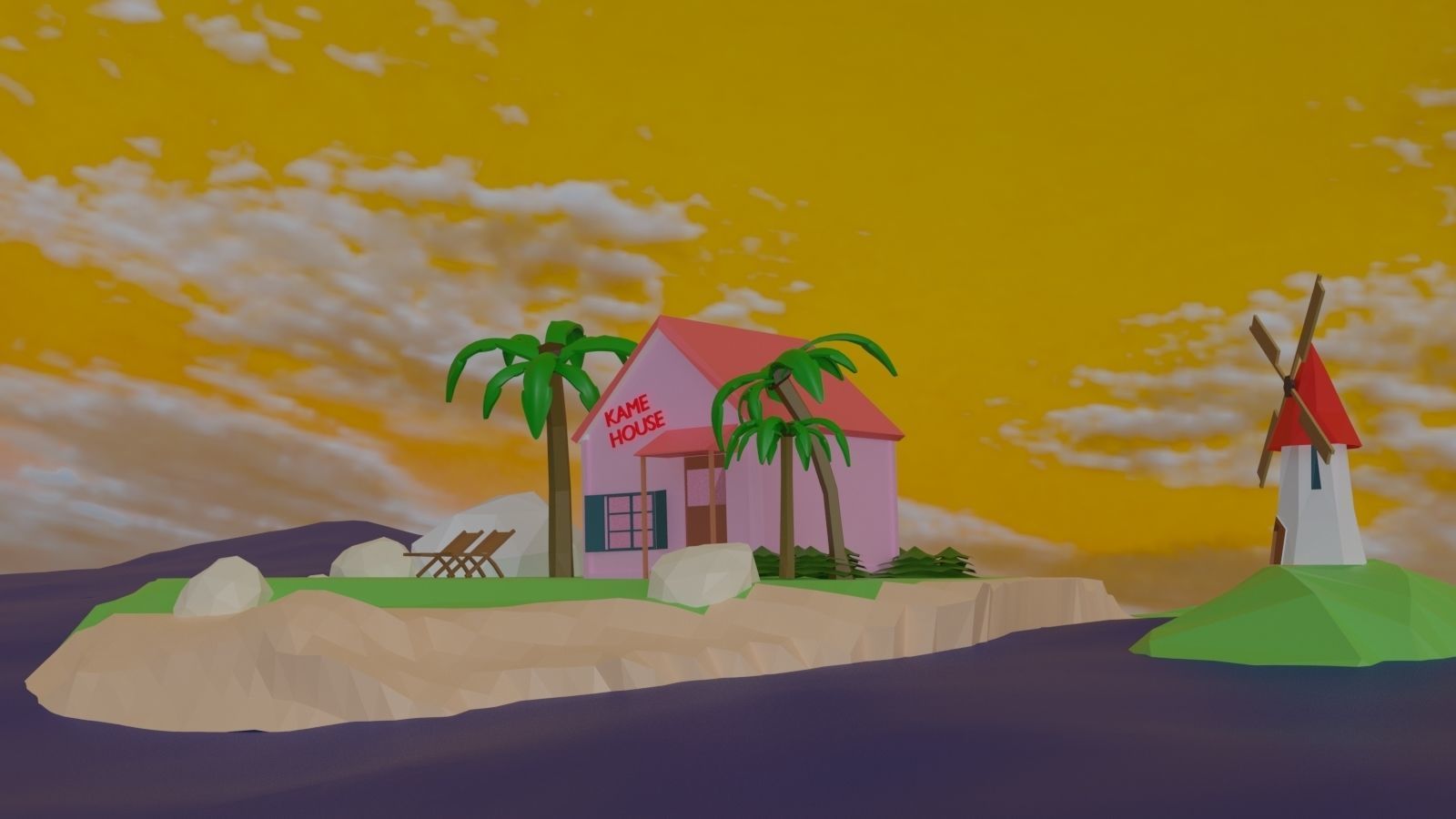 3D model Roshi Island House VR / AR / low-poly | CGTrader