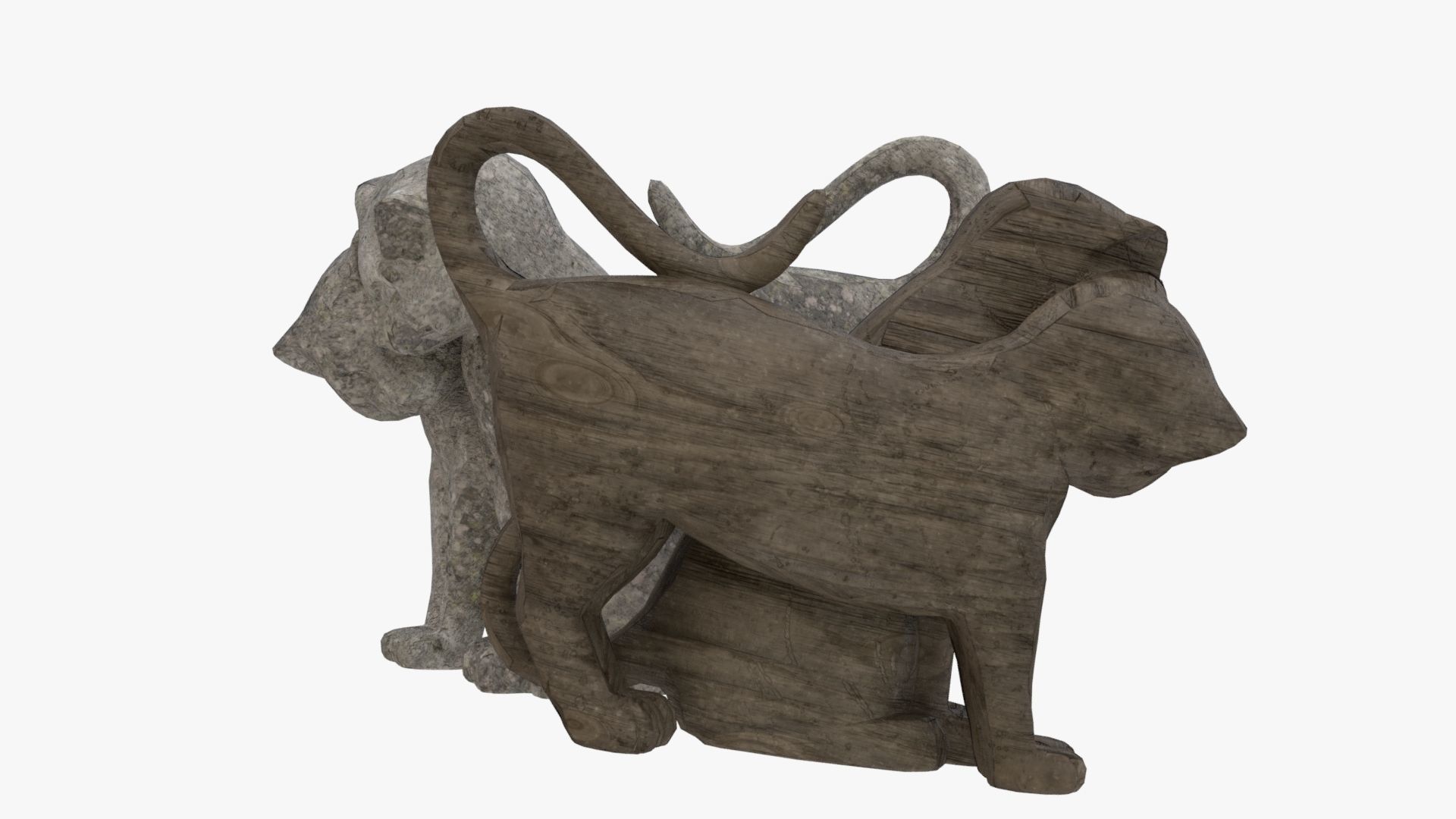 3D model 4K texture statue cat for decoration VR / AR / low-poly | CGTrader