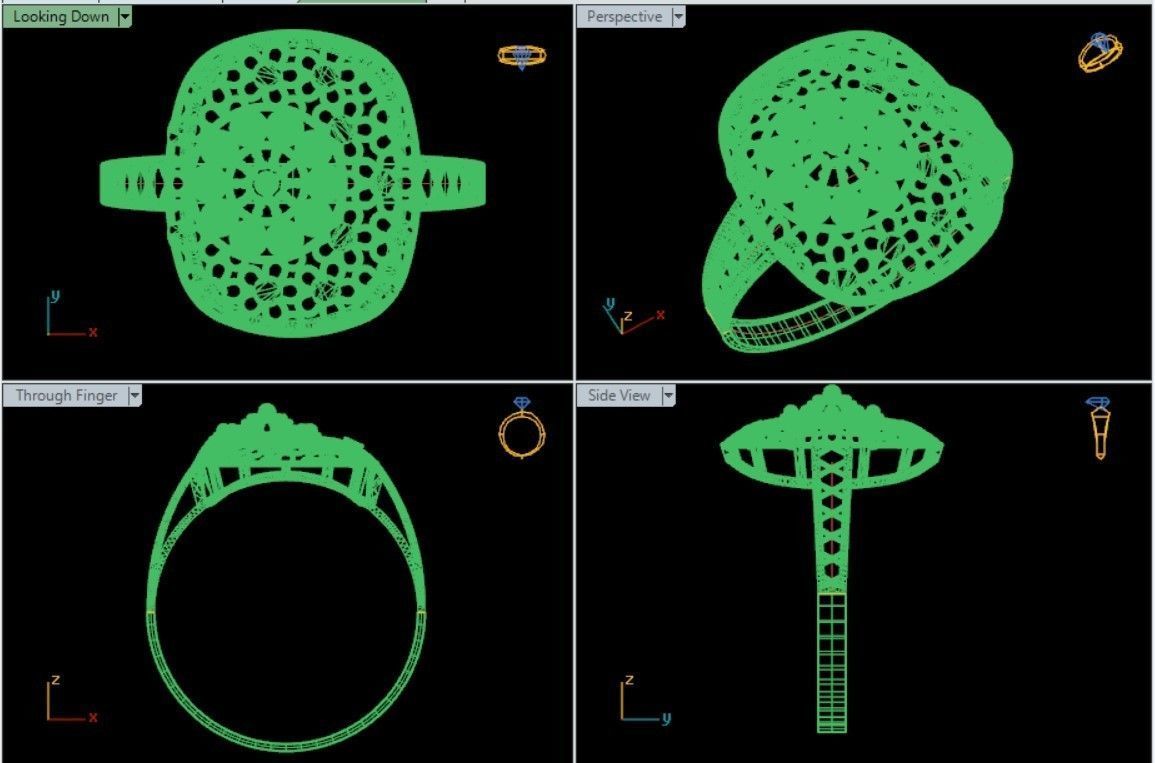 PLAIN TURKISH RINGS 3D model 3D printable | CGTrader