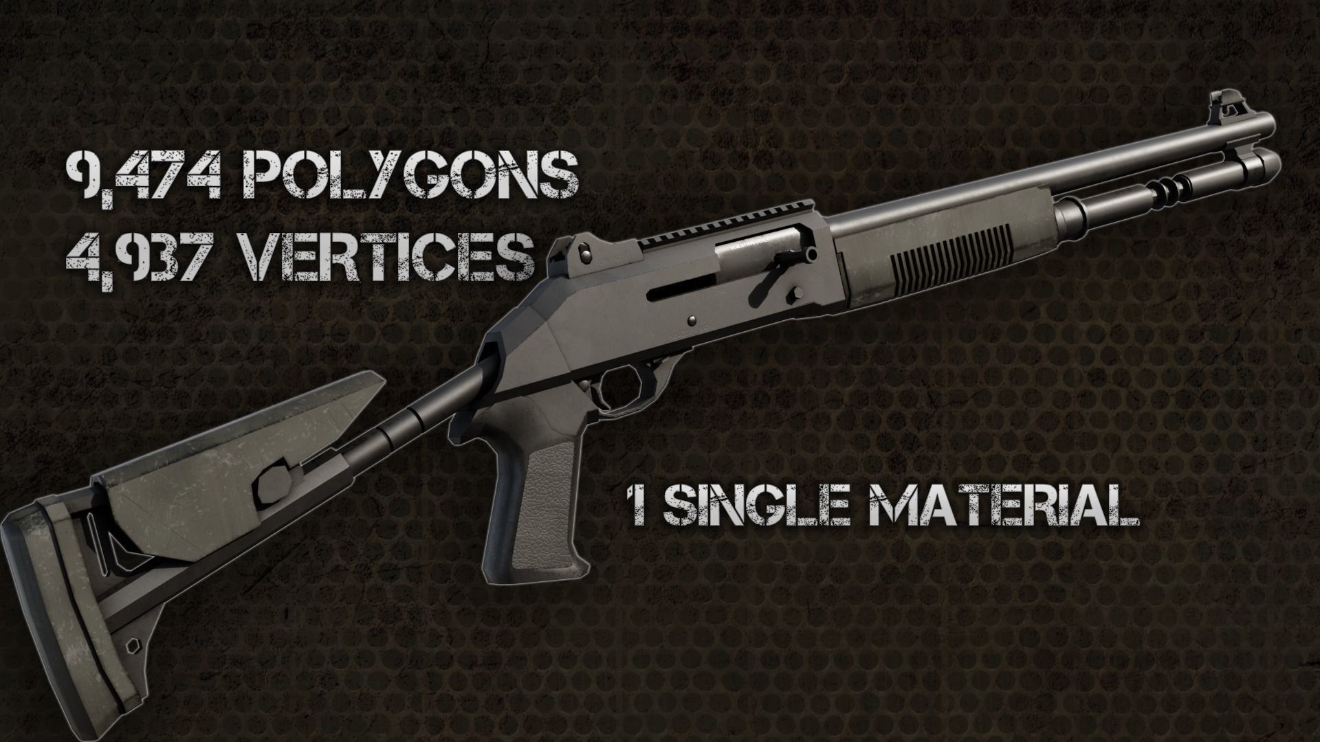 3D model Benelli M4 Shotgun VR / AR / low-poly rigged | CGTrader