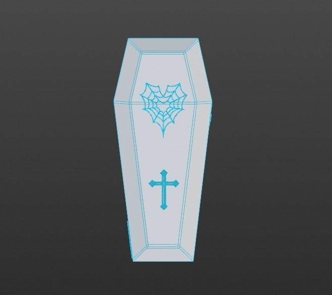Stylish Vampire Coffin free 3D model | CGTrader