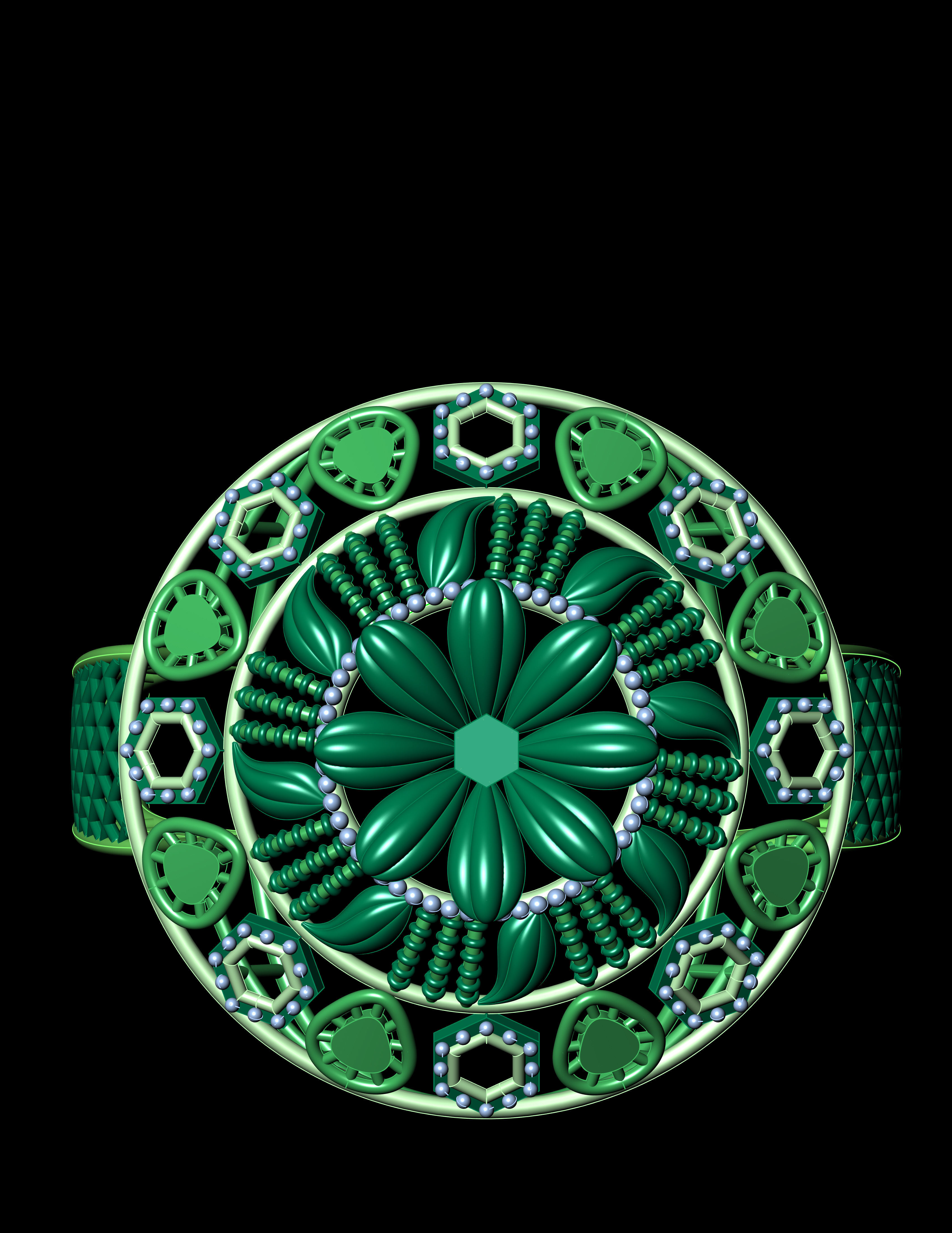 Ring - Katak - Traditional Indian - Katak - 3D Print File 3D model 3D ...