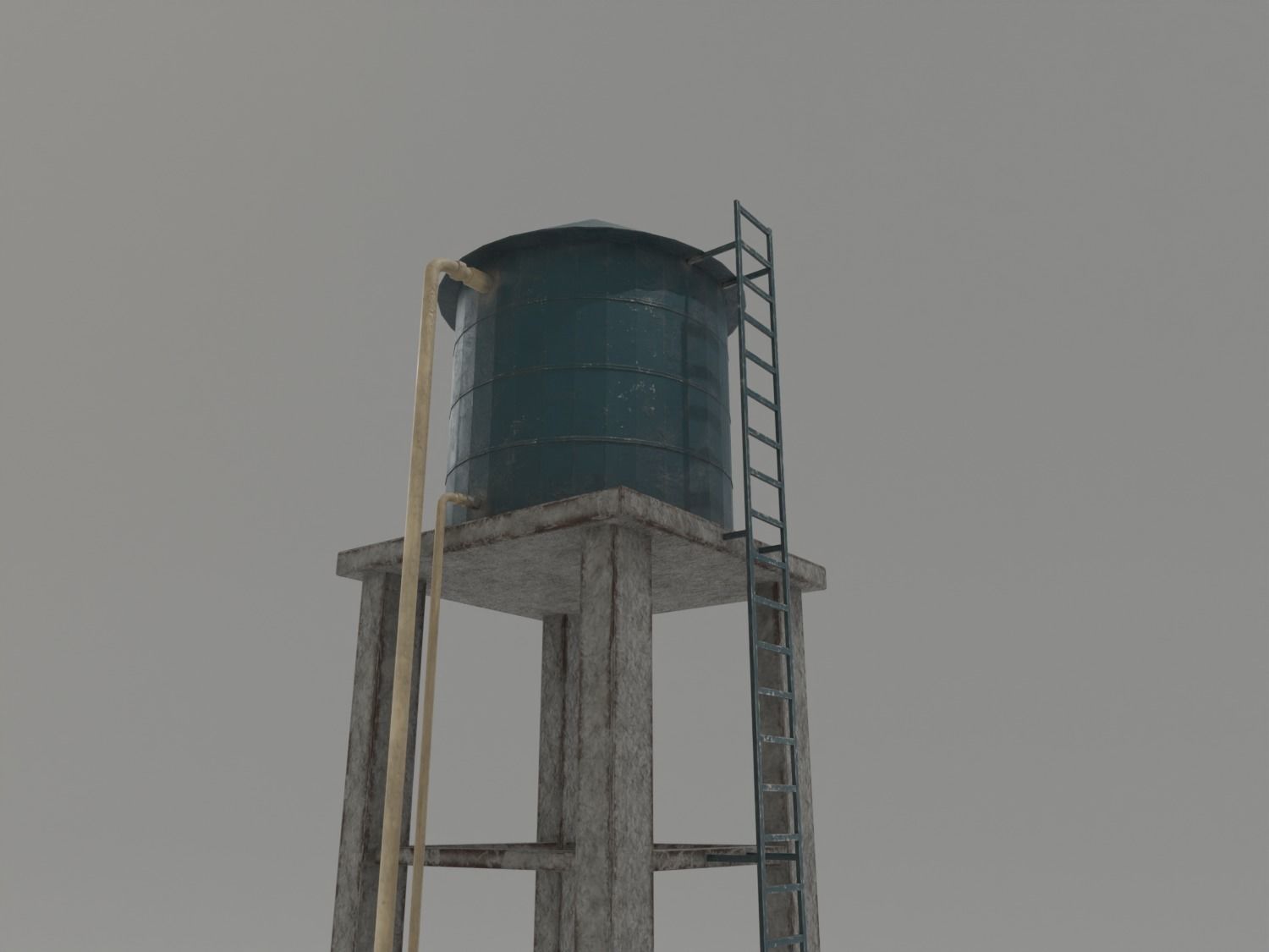 3D model Water Tank - Low Poly VR / AR / low-poly | CGTrader