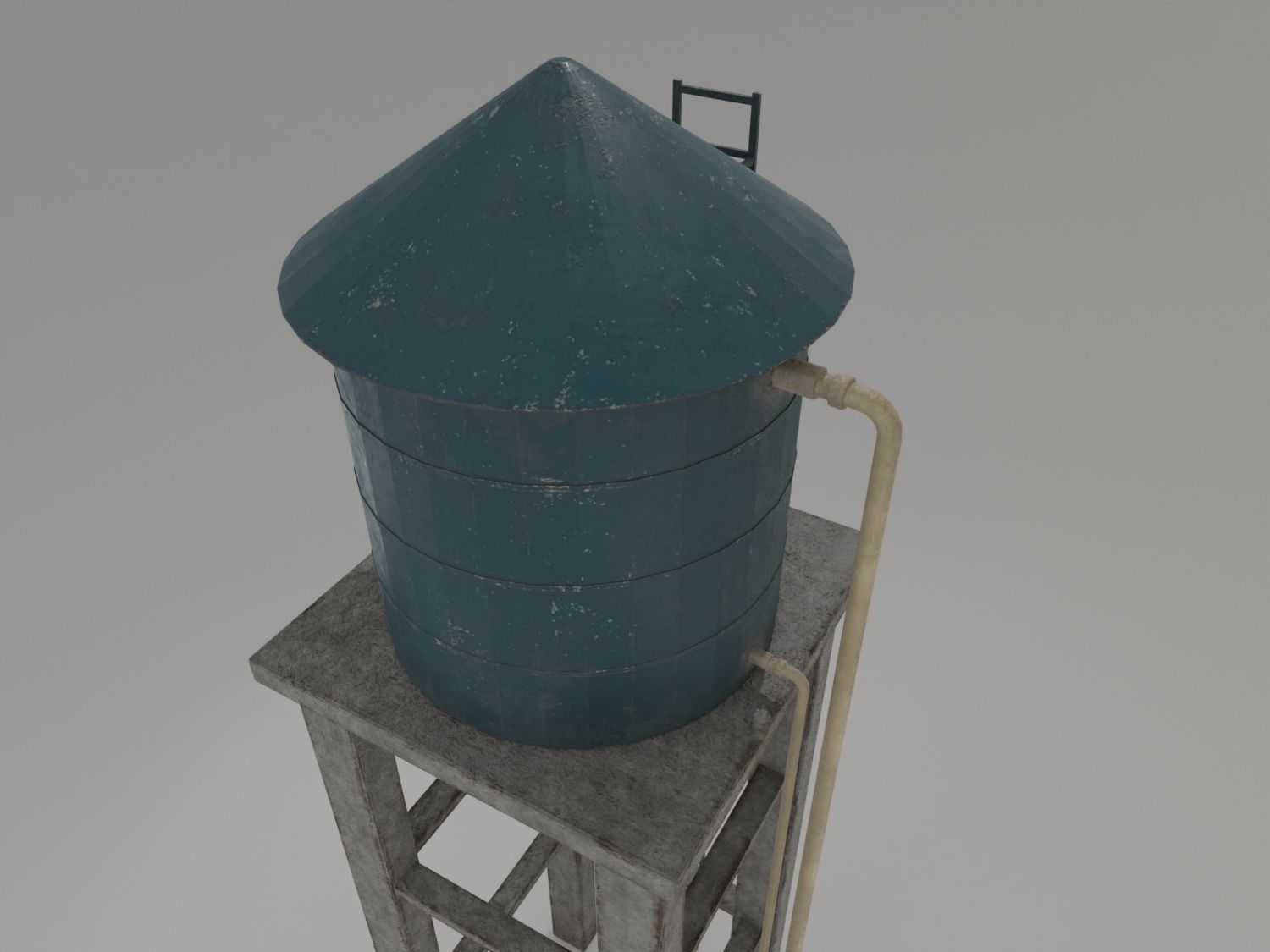 3D model Water Tank - Low Poly VR / AR / low-poly | CGTrader
