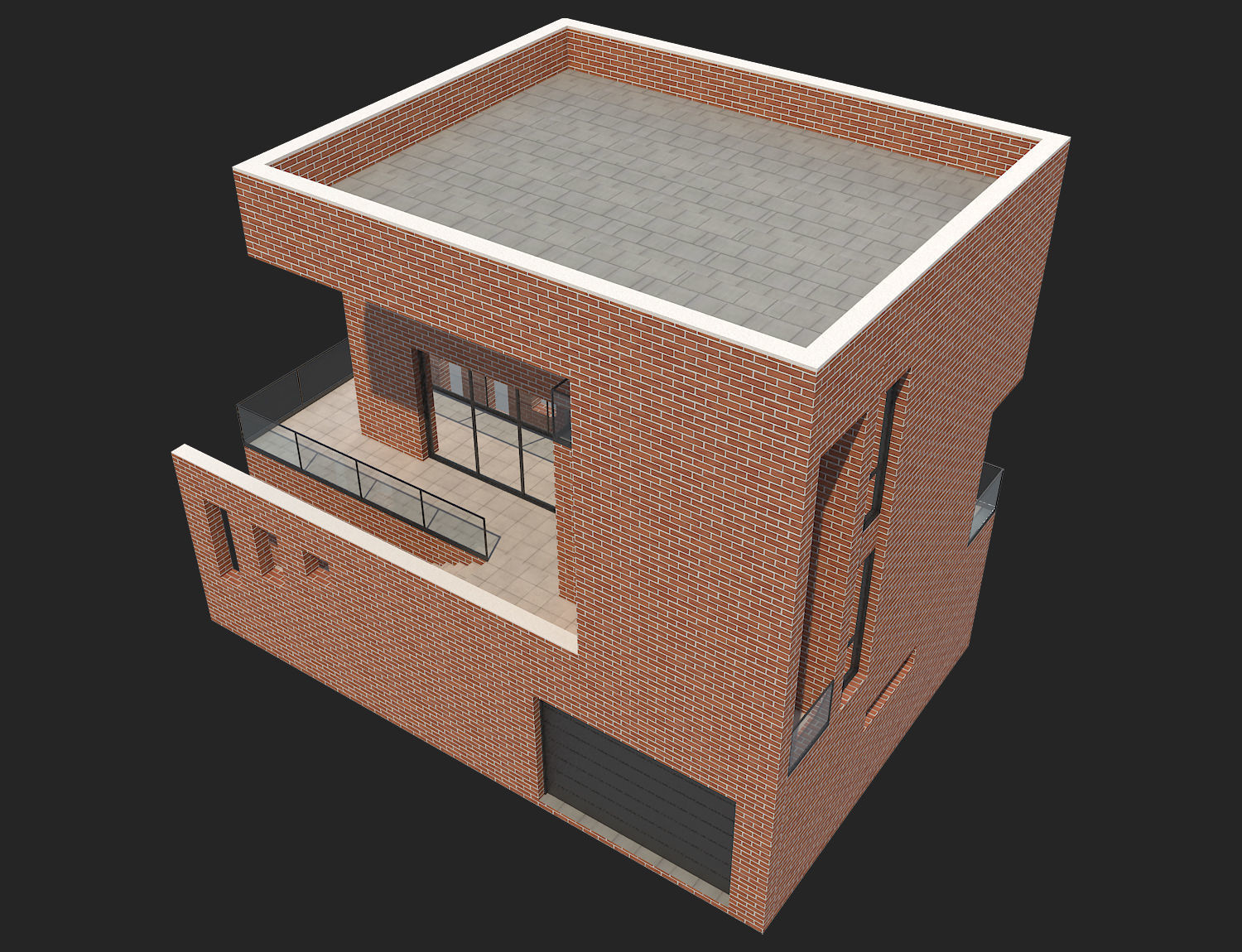 Brick House 5 3D model | CGTrader