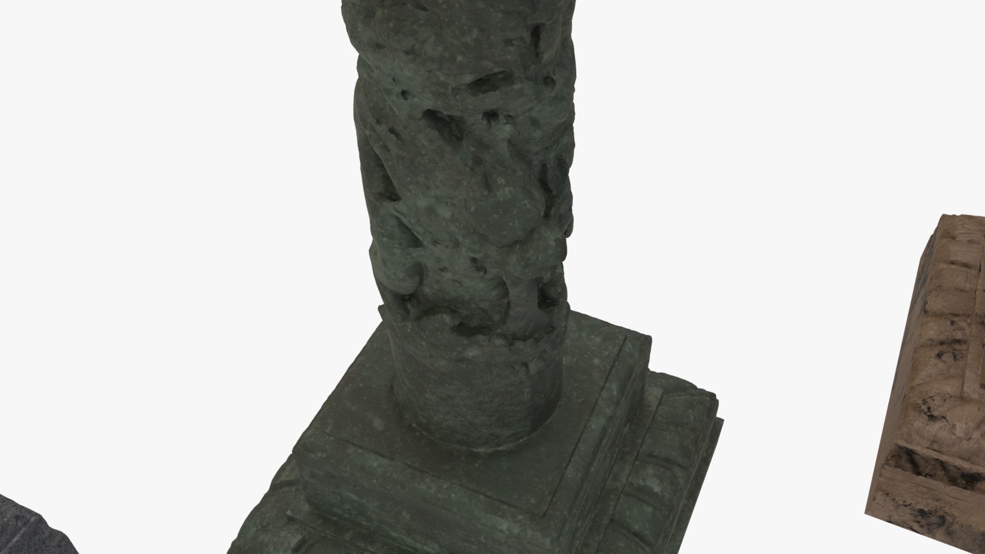 3D model 4K textures Dragon Pillar VR / AR / low-poly | CGTrader