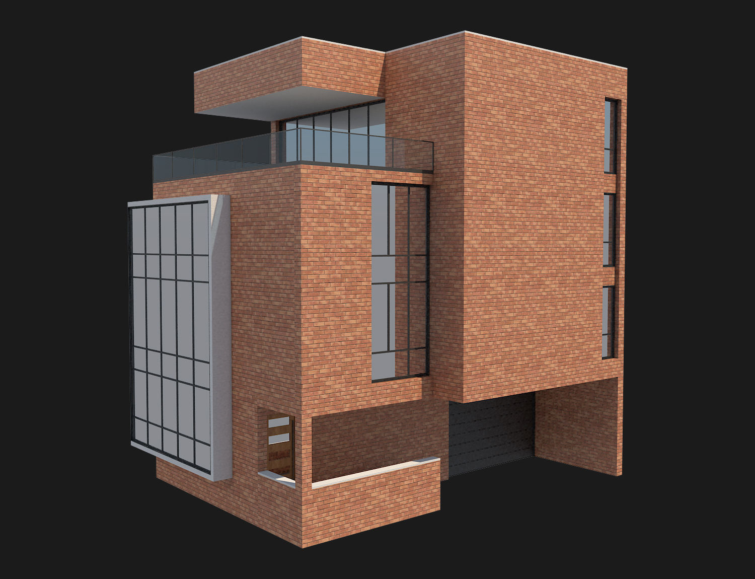 Brick House 7 3D model | CGTrader