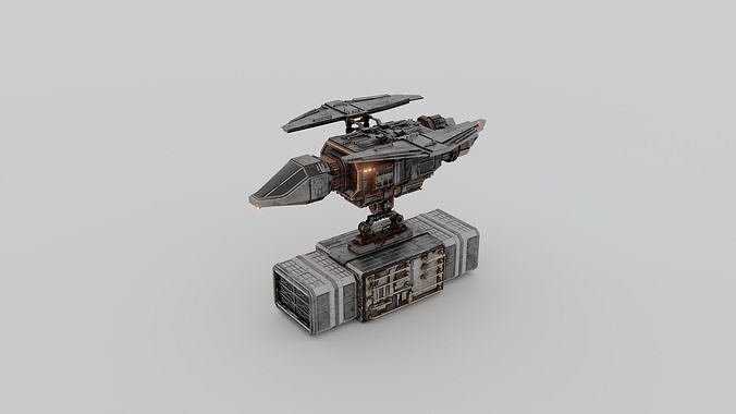 CARSON - Light Freight Space Ship 3D model | CGTrader