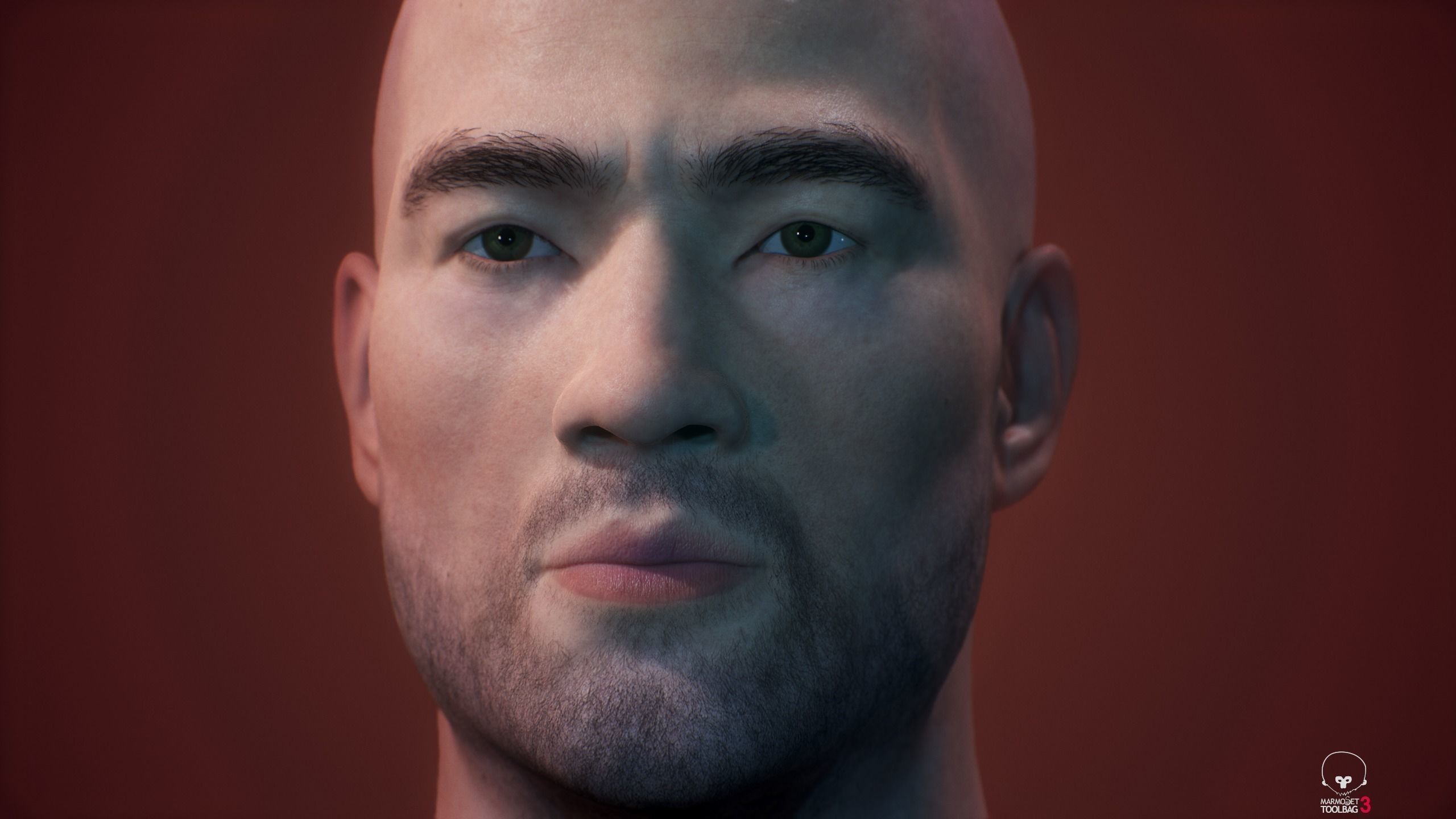 3D model Asian Male Head VR / AR / low-poly | CGTrader