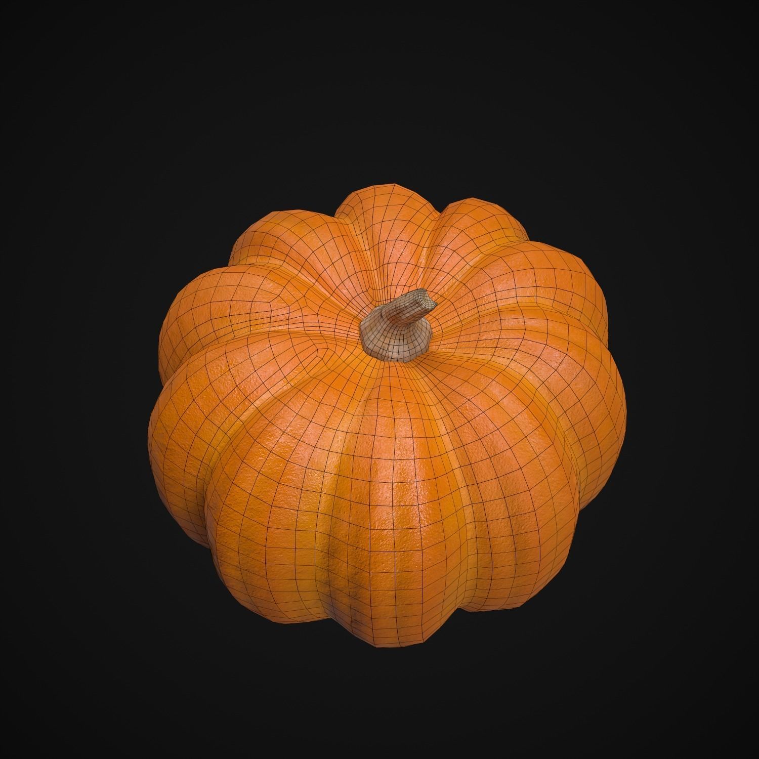Pumpkin autumn vegetable free VR / AR / low-poly 3D model | CGTrader