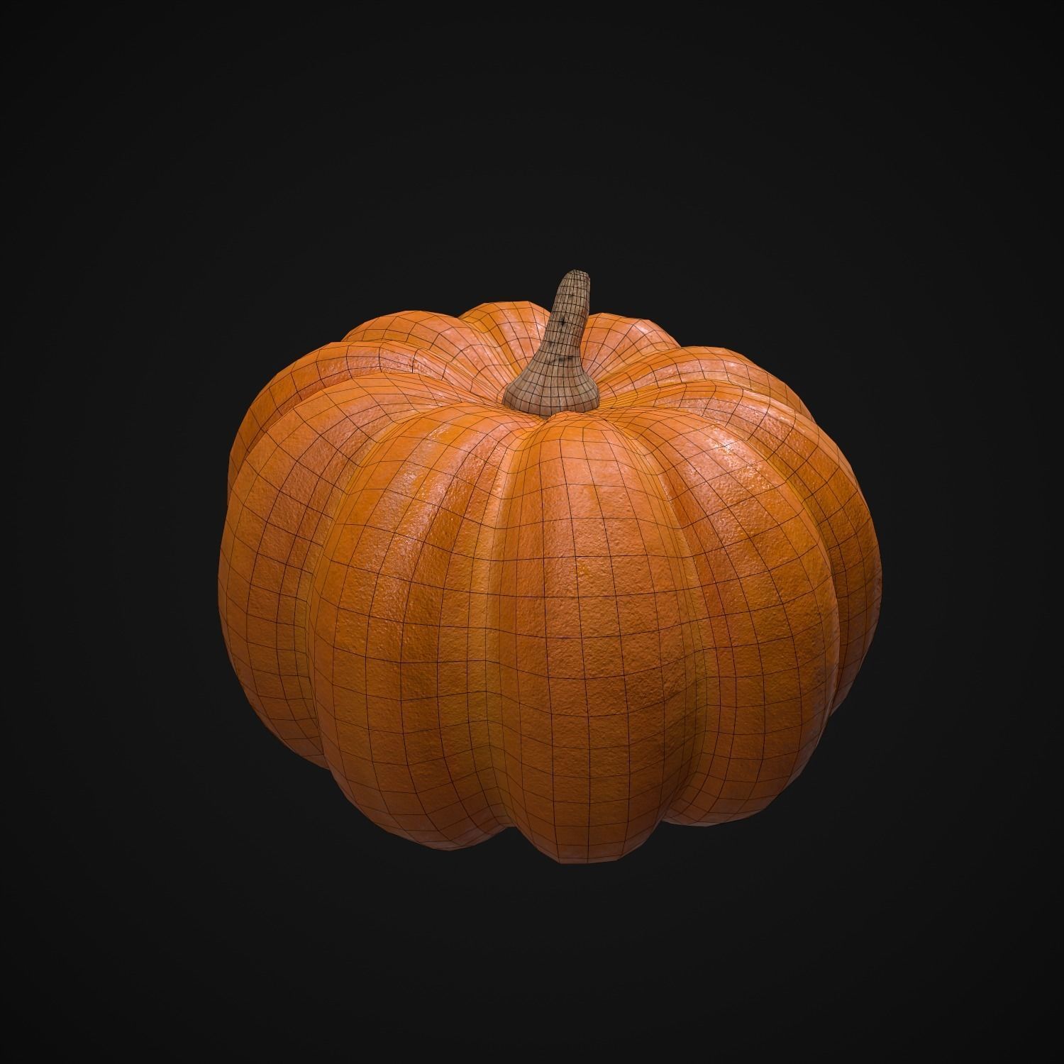 Pumpkin autumn vegetable free VR / AR / low-poly 3D model | CGTrader
