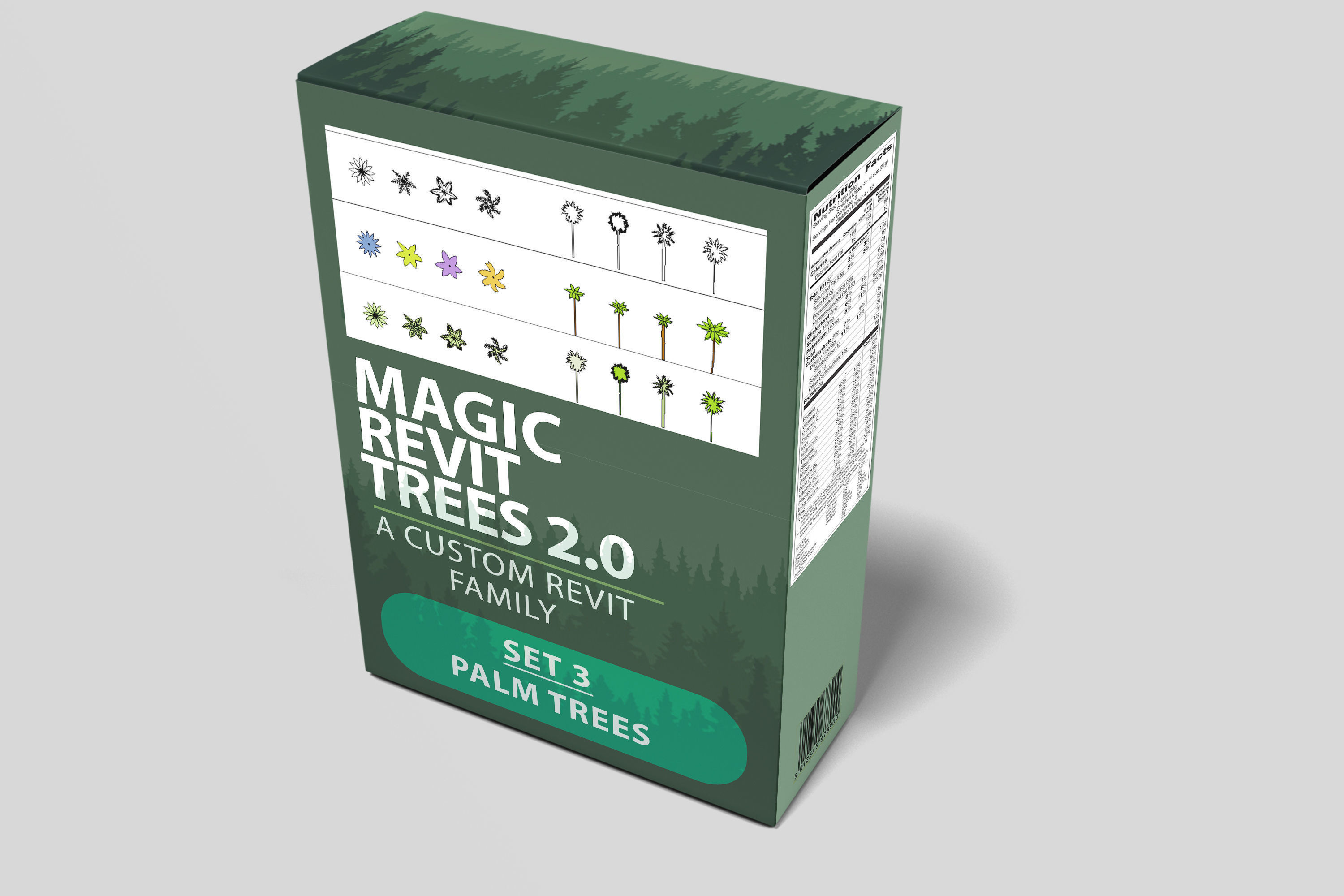 OPTIMIZED Fully-Customizable Revit 2022 Tree Family - SET3 3D model ...