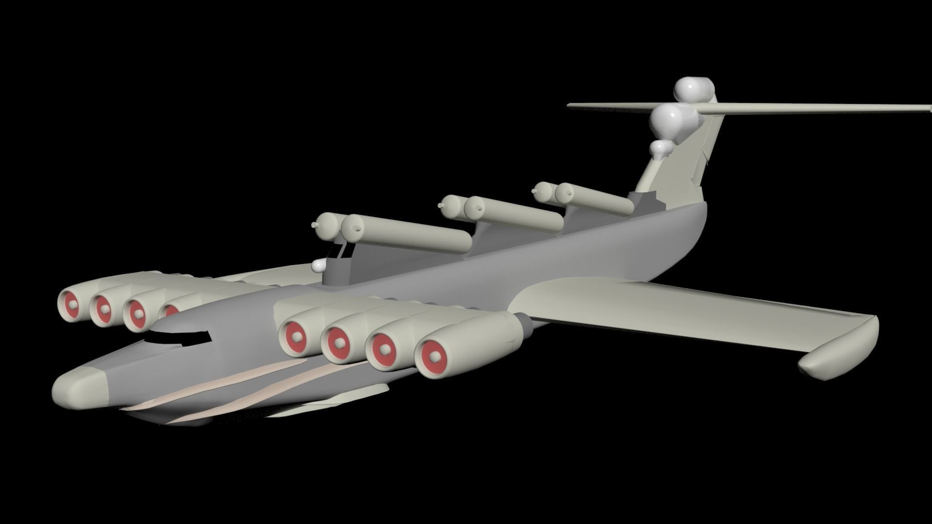 The Lun-class ekranoplan 3D model | CGTrader